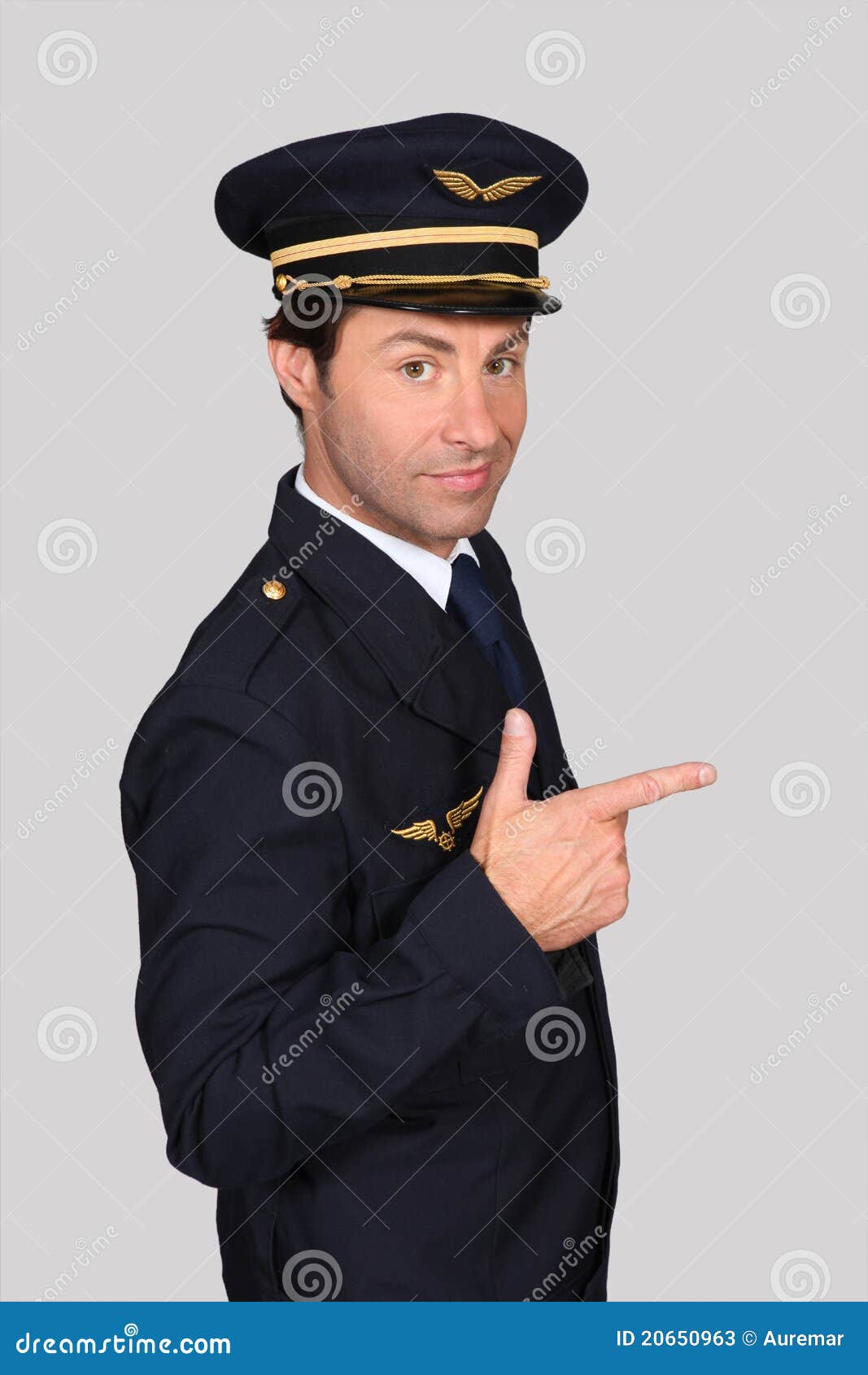 Man in an Airline Captain S Uniform Stock Image - Image of vertical ...