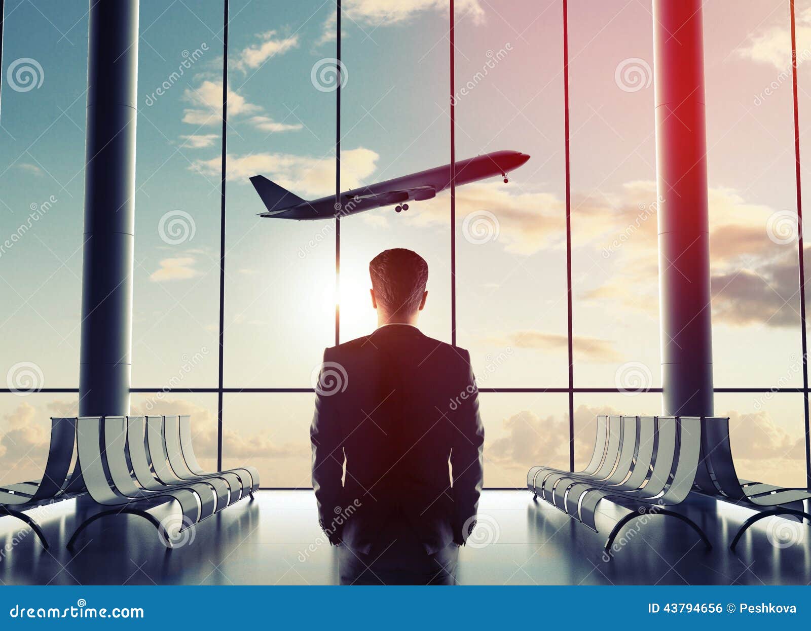 Man in airport stock photo. Image of caucasian, aviation - 43794656