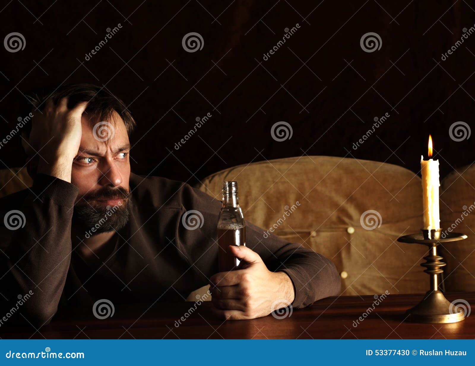 Man with alcohol stock photo. Image of caucasian, human - 53377430
