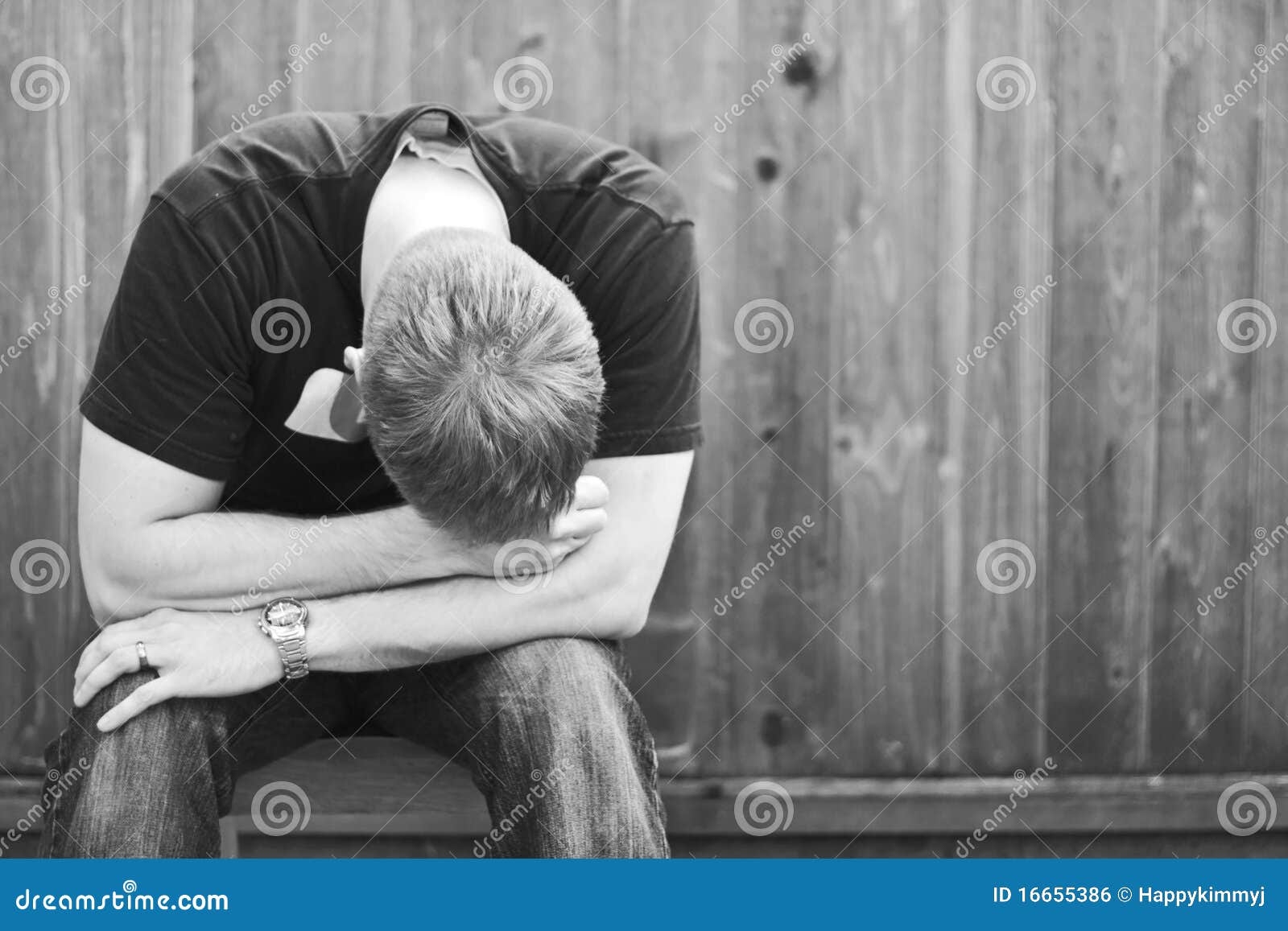 Man Alone stock photo. Image of shirt, stressed, male - 16655386