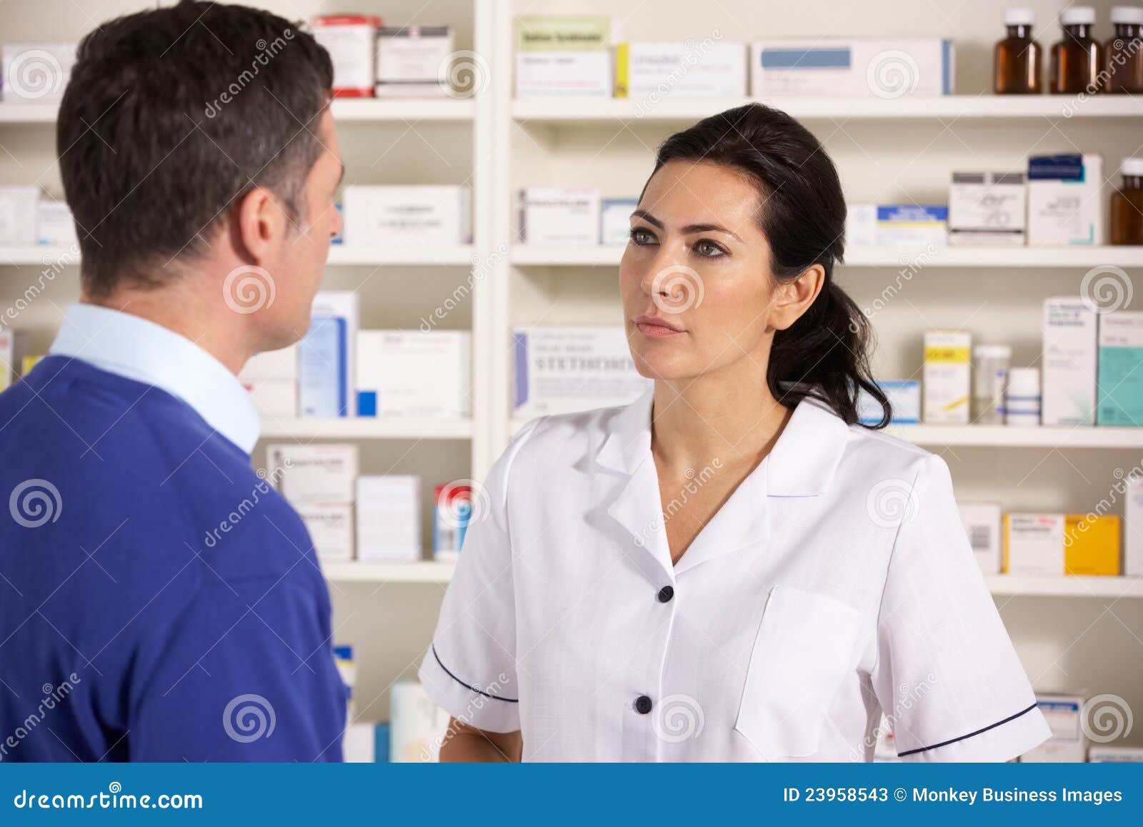 Man in American pharmacy stock image. Image of pharmacy - 23958543
