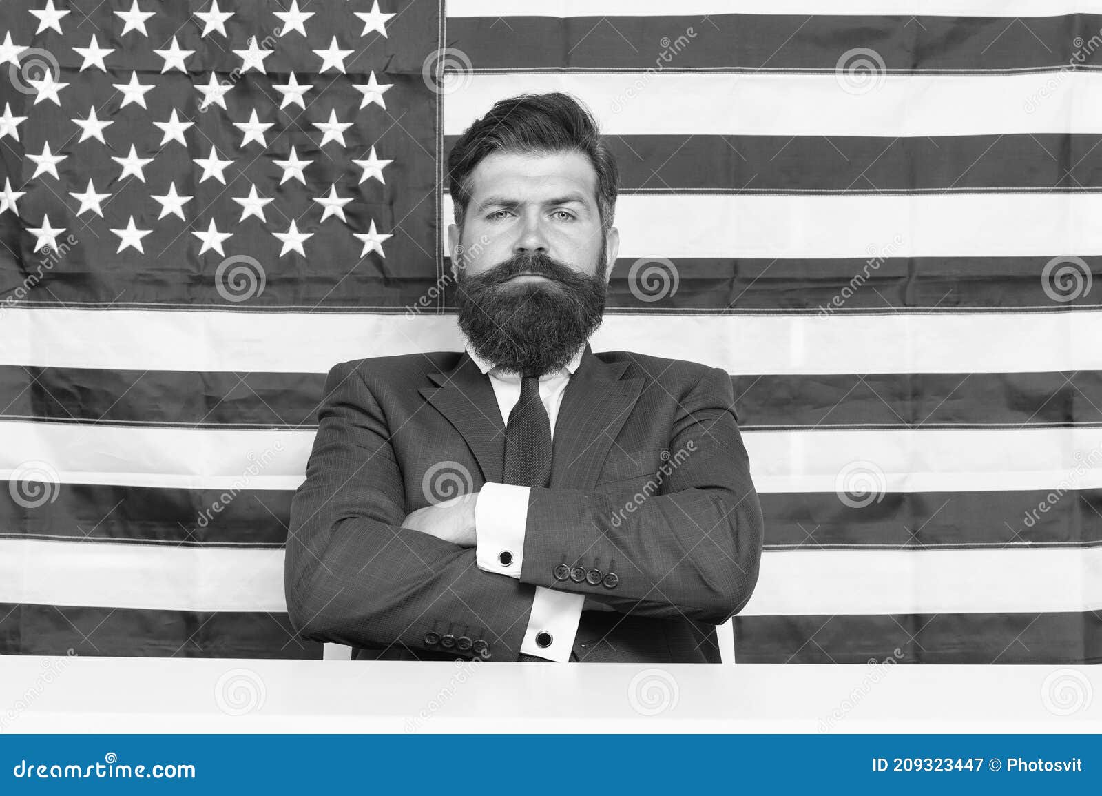 Man American Presenter Anchorman in Studio, Big Boss Concept Stock ...