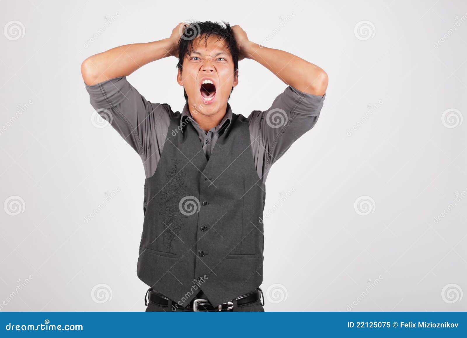 Man in anger stock image. Image of filipino, horizontal - 22125075