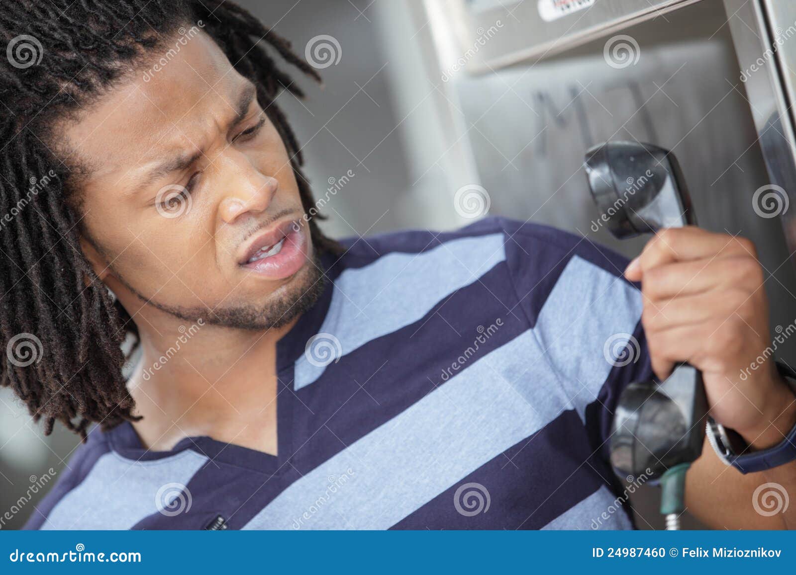 Man angry at the phone stock photo. Image of attractive - 24987460