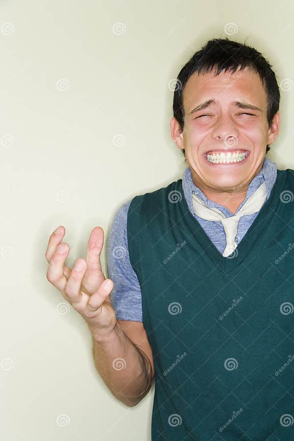 Man with Anguished Expression Stock Image - Image of anguished ...