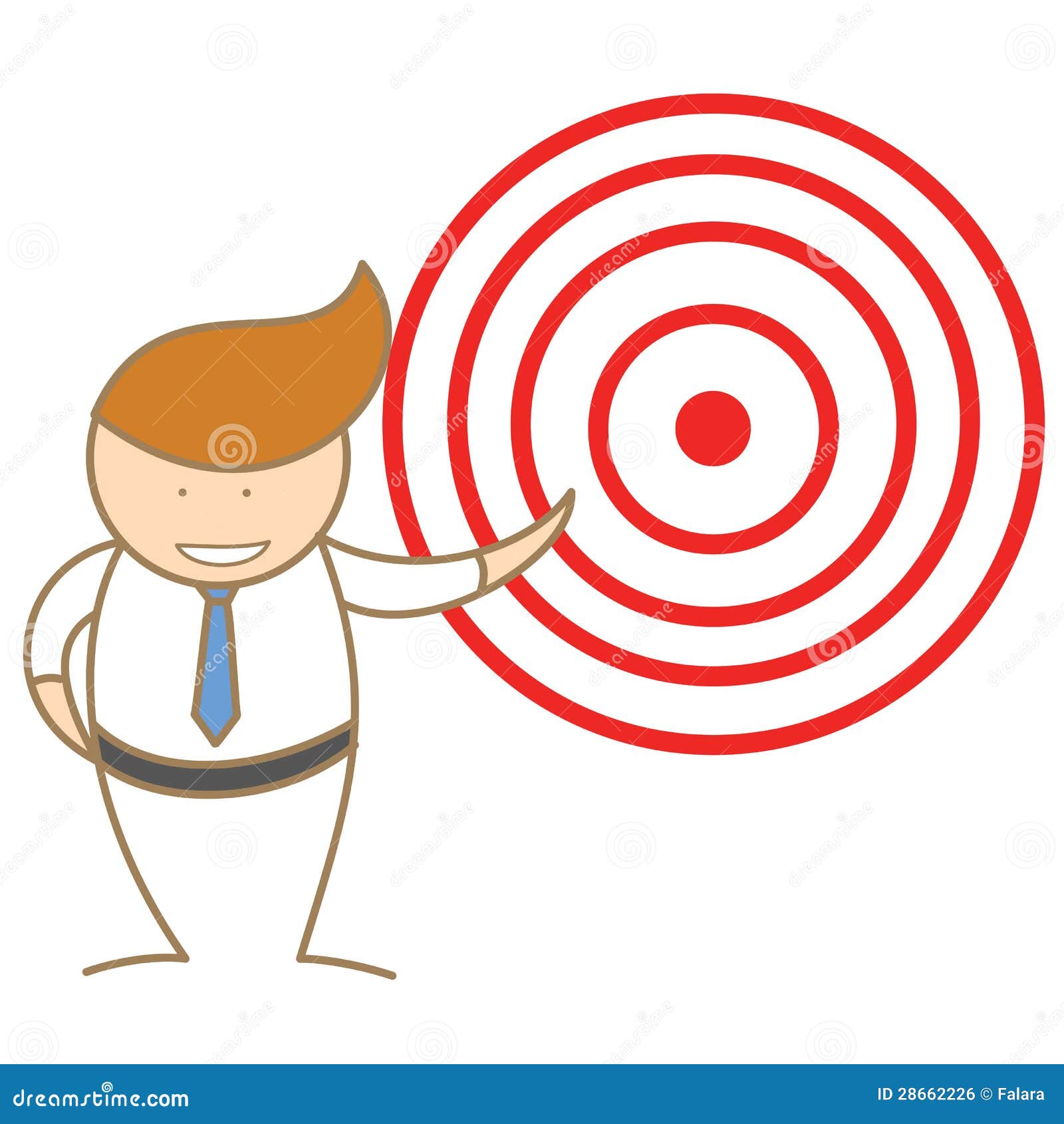 Man announce target stock vector. Illustration of aiming - 28662226