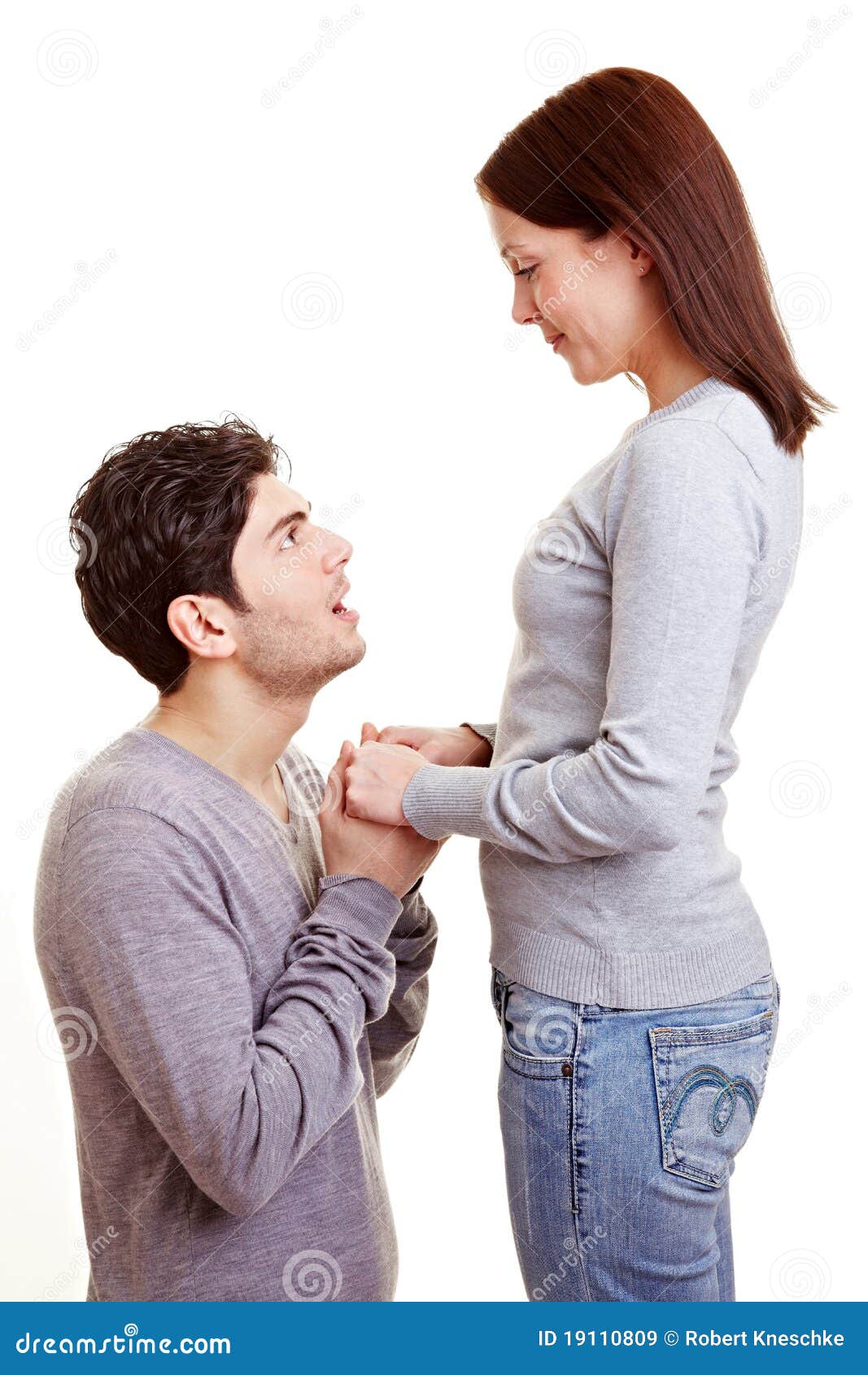 Man Apologizing after Conflict Stock Image - Image of girl, forgiveness ...