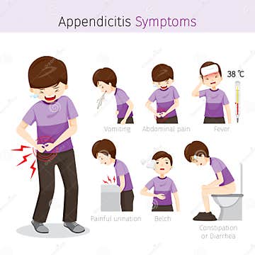 Man with Appendicitis Symptoms Stock Vector - Illustration of belch ... Man with Appendicitis Symptoms Stock Vector - Illustration of belch ...