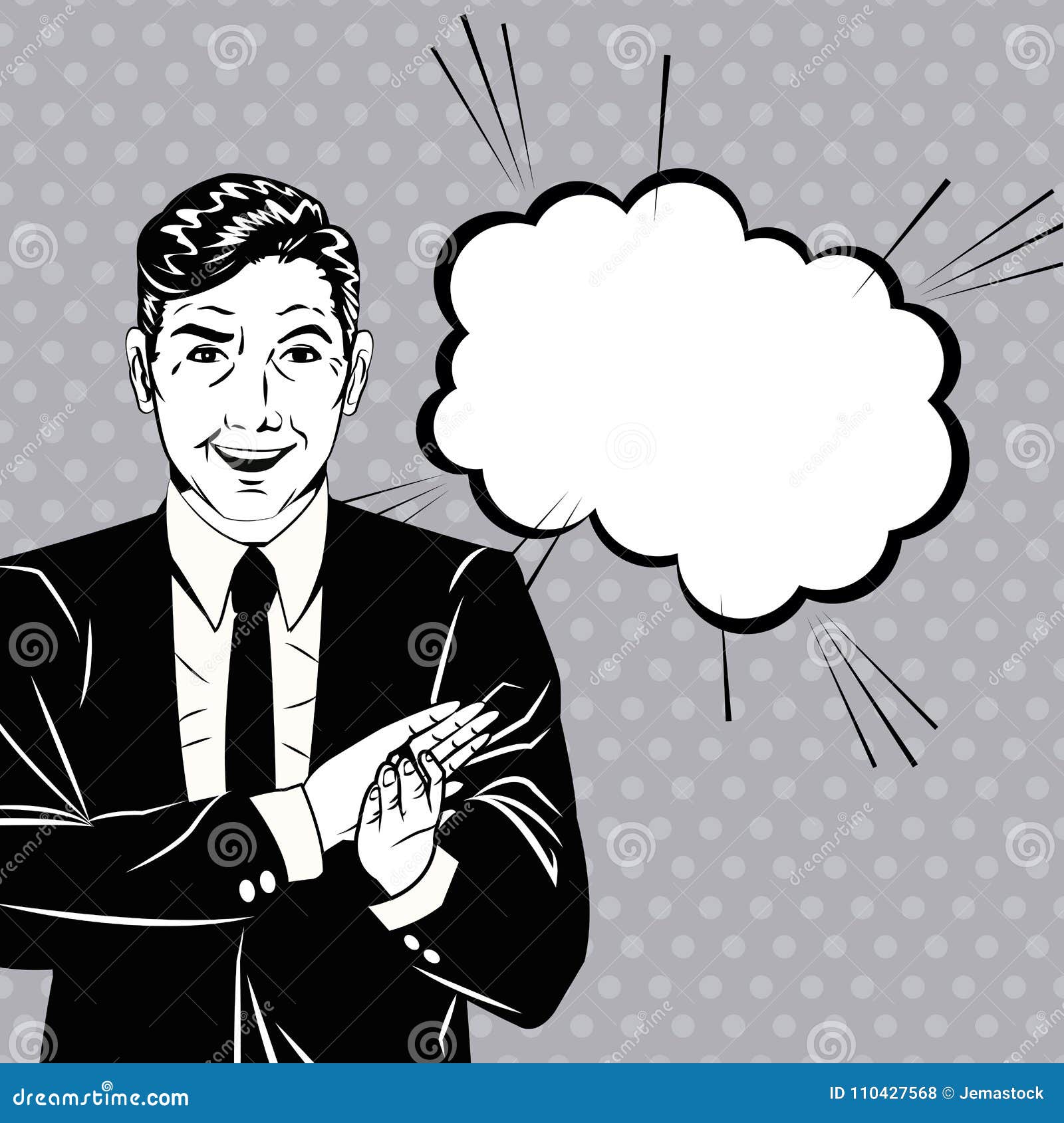 Man Applause Bubble Style Pop Art Stock Vector - Illustration of ... Man Applause Bubble Style Pop Art Stock Vector - Illustration of ...