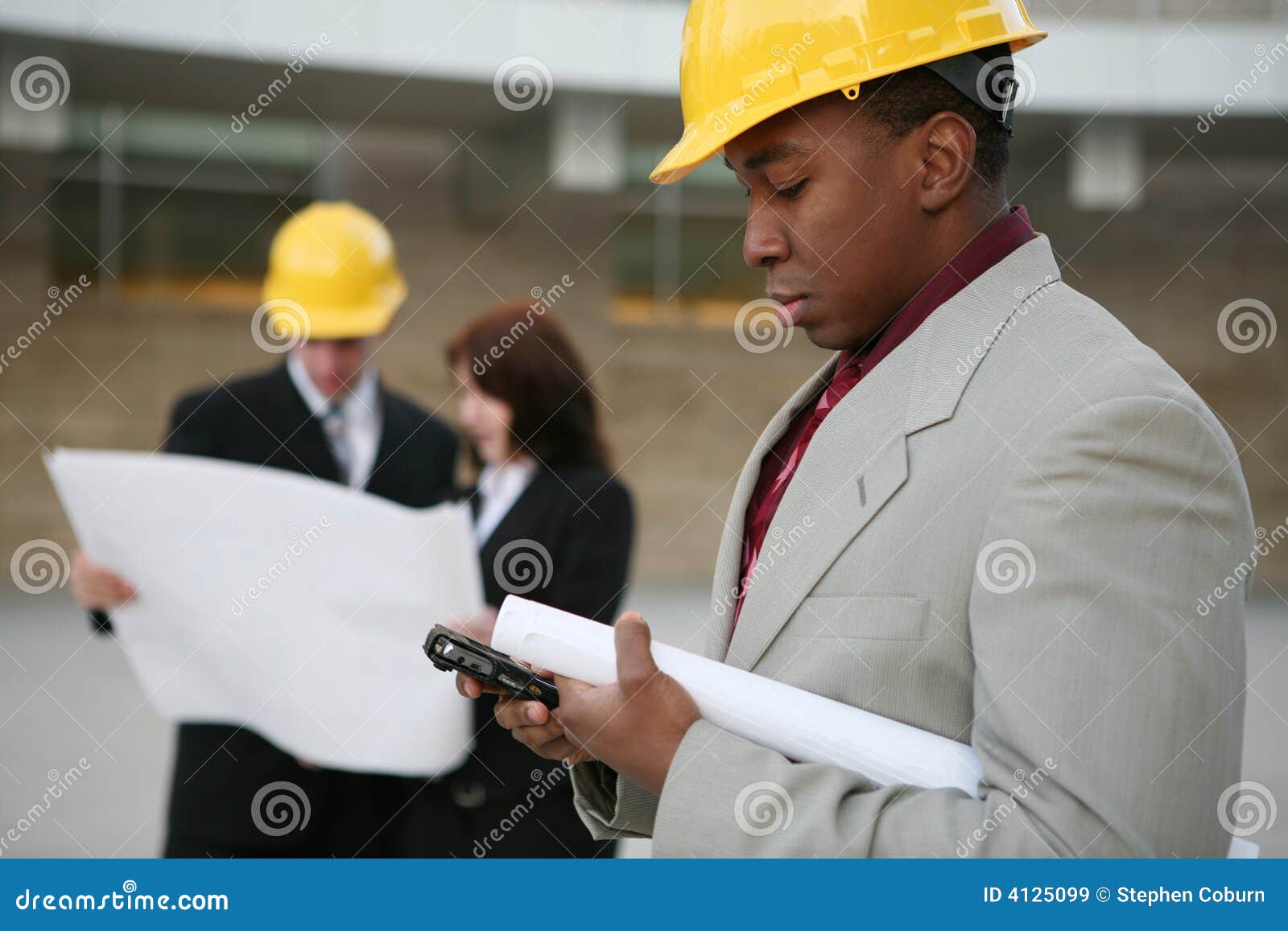 Man Architect stock image. Image of cellular, call, diversity - 4125099