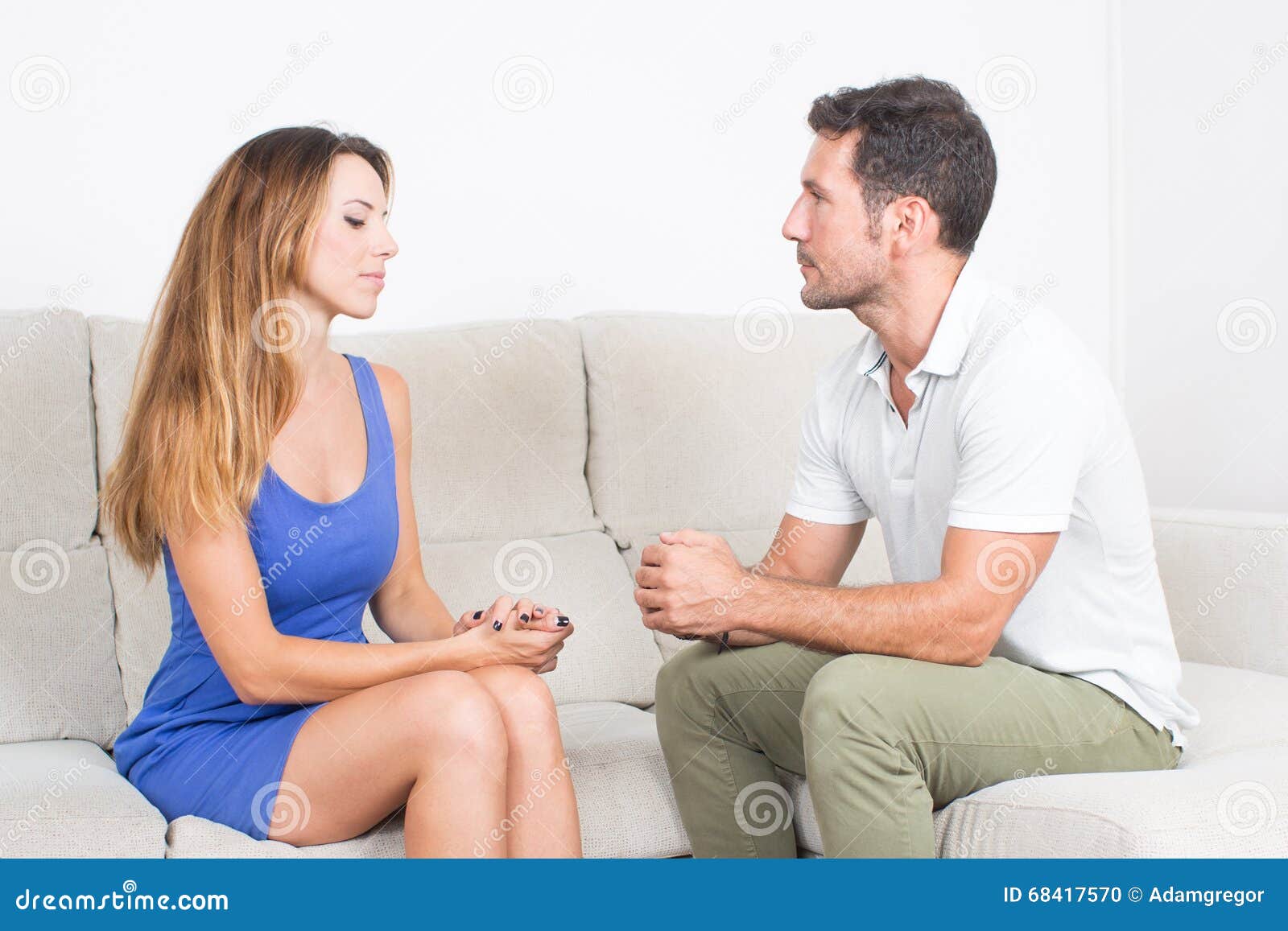 Man arguing with woman stock photo. Image of couple, conversation ...