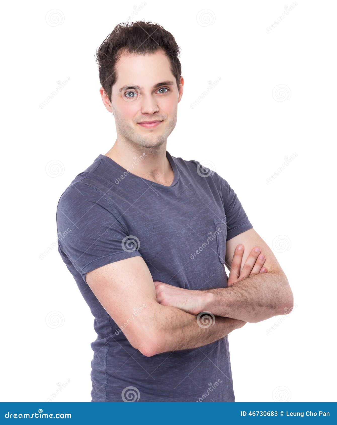 Man arm folded stock image. Image of european, hand, confident - 46730683