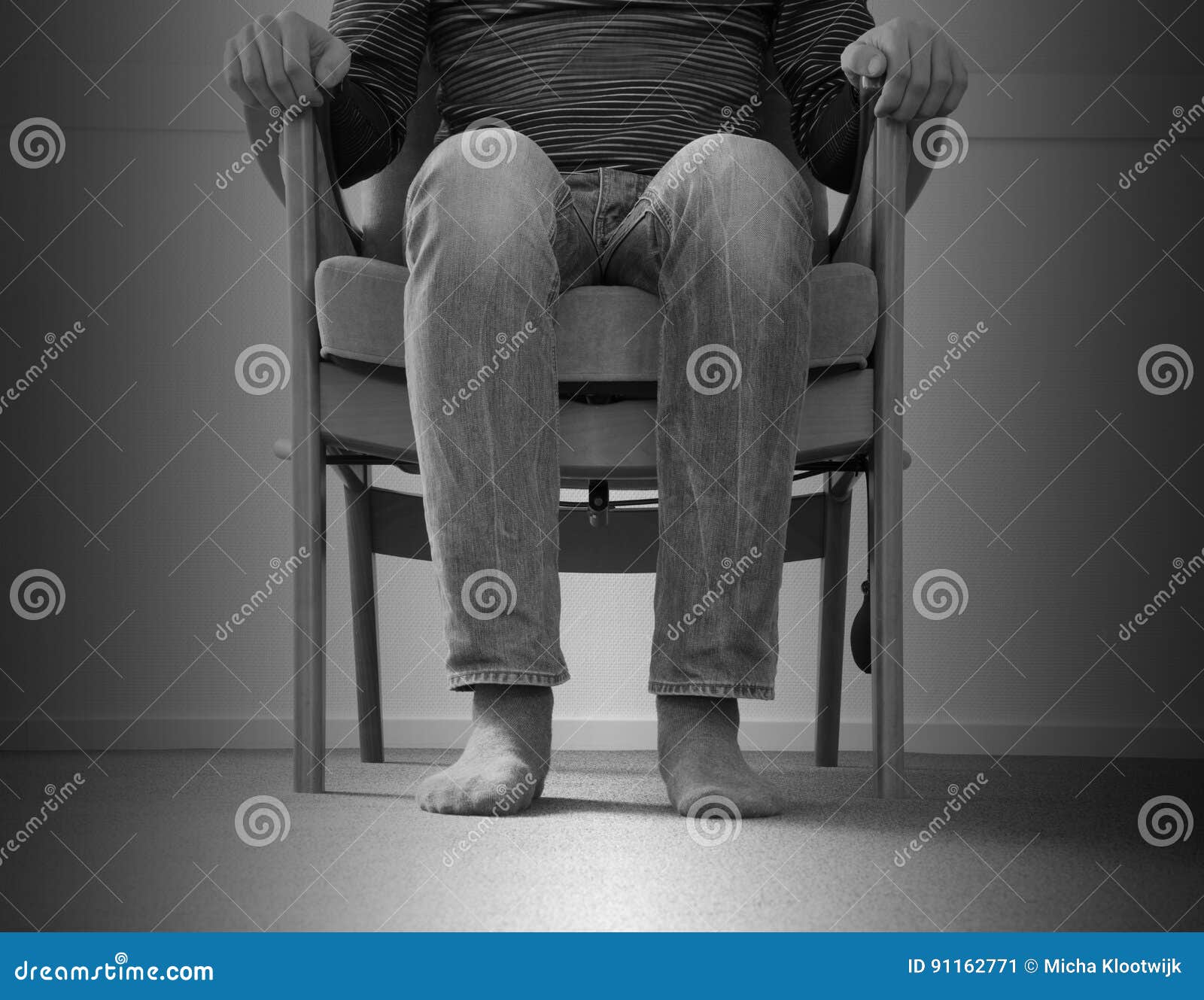 Man in Armchair, Slightly Creepy Stock Image - Image of person ...