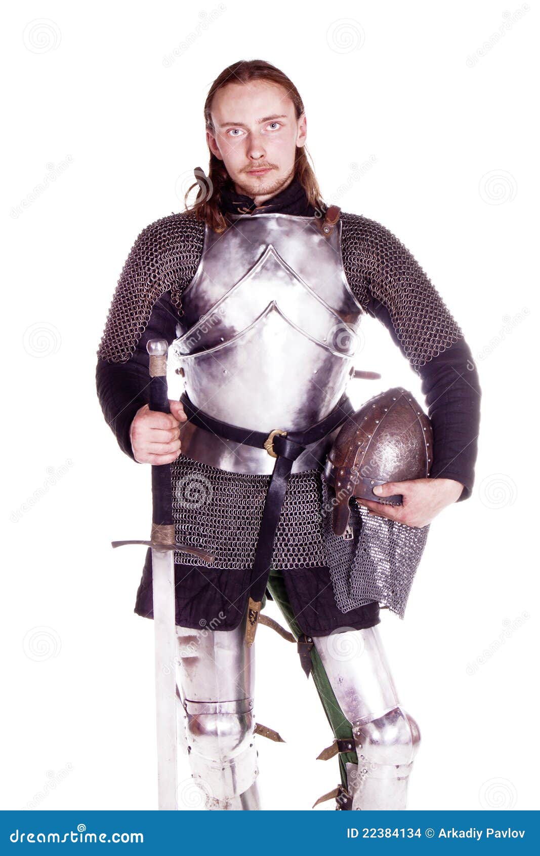 The man in armor. Knight. stock photo. Image of protection - 22384134