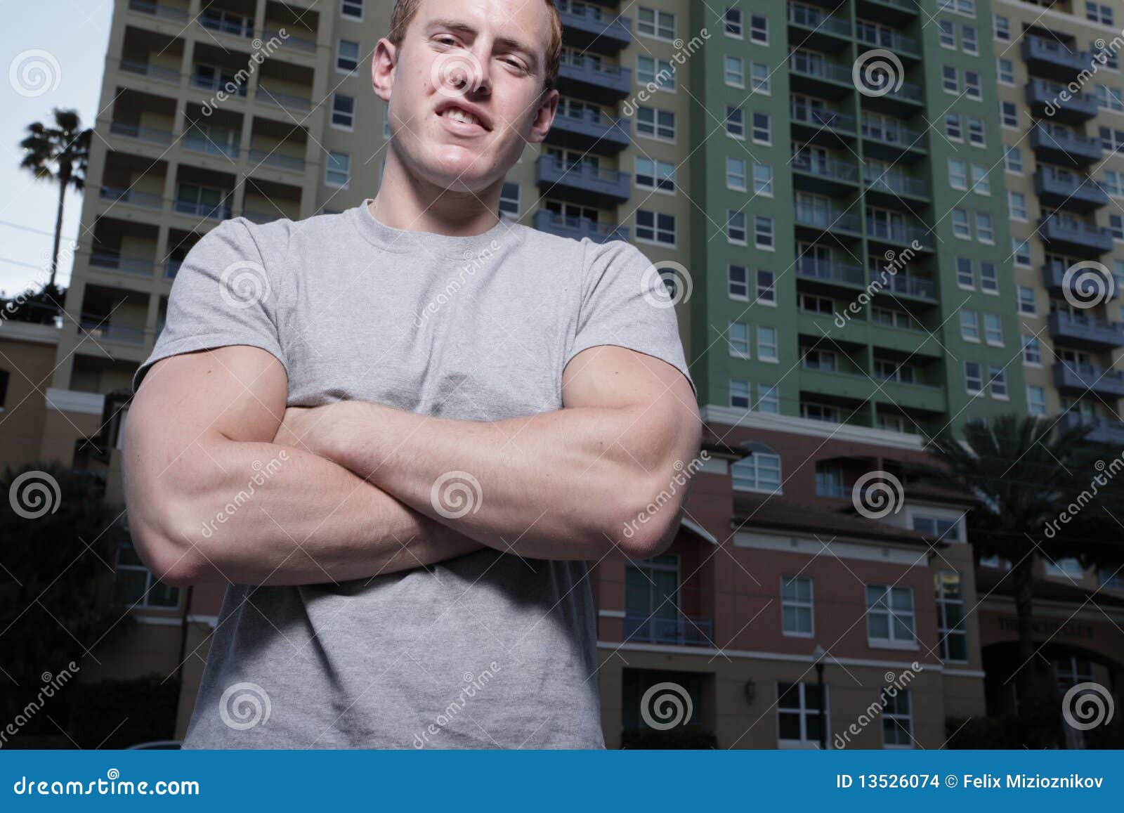 Man with arms crossed stock photo. Image of smiling, mature - 13526074