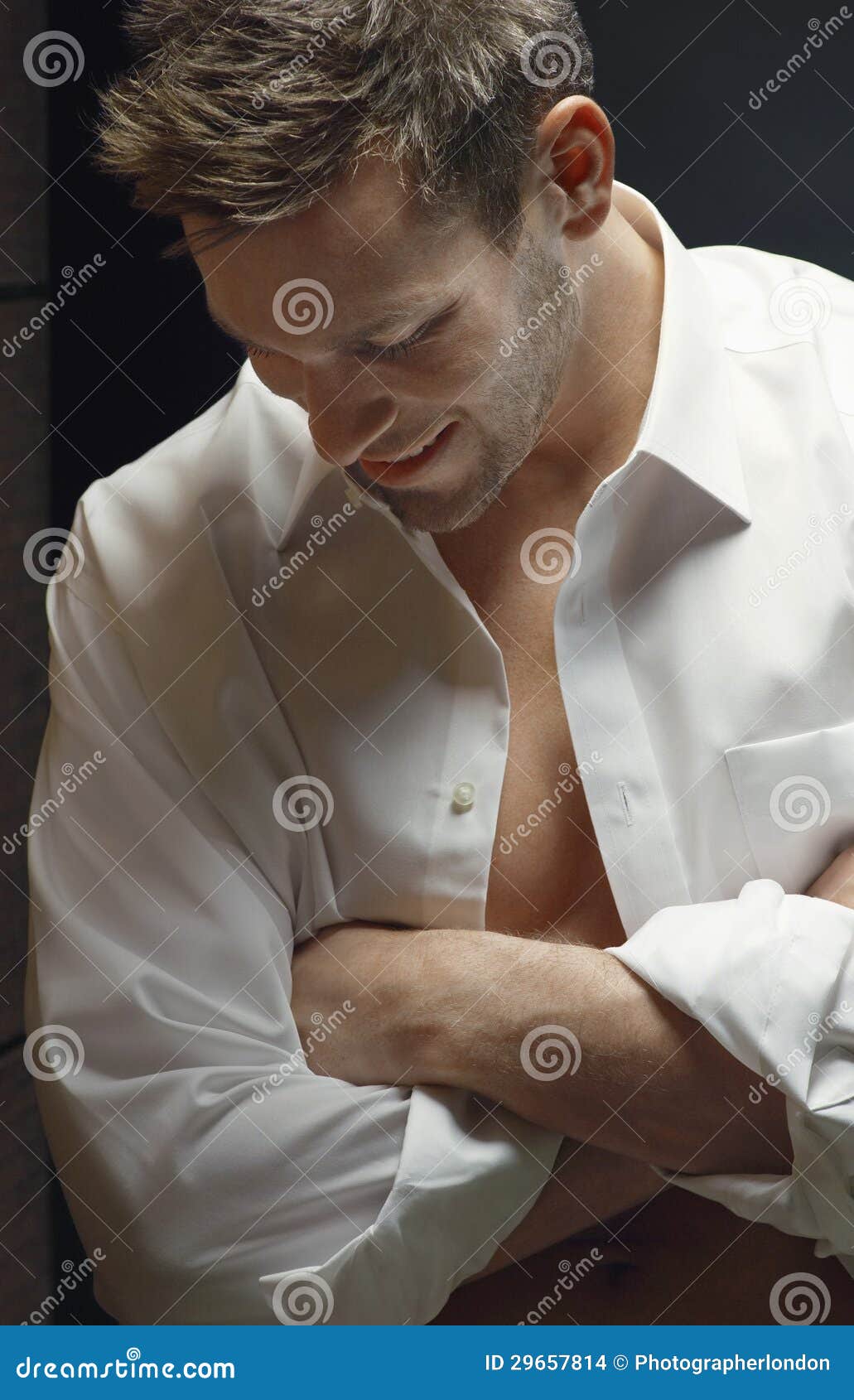 Man with Arms Crossed stock photo. Image of arms, hands - 29657814