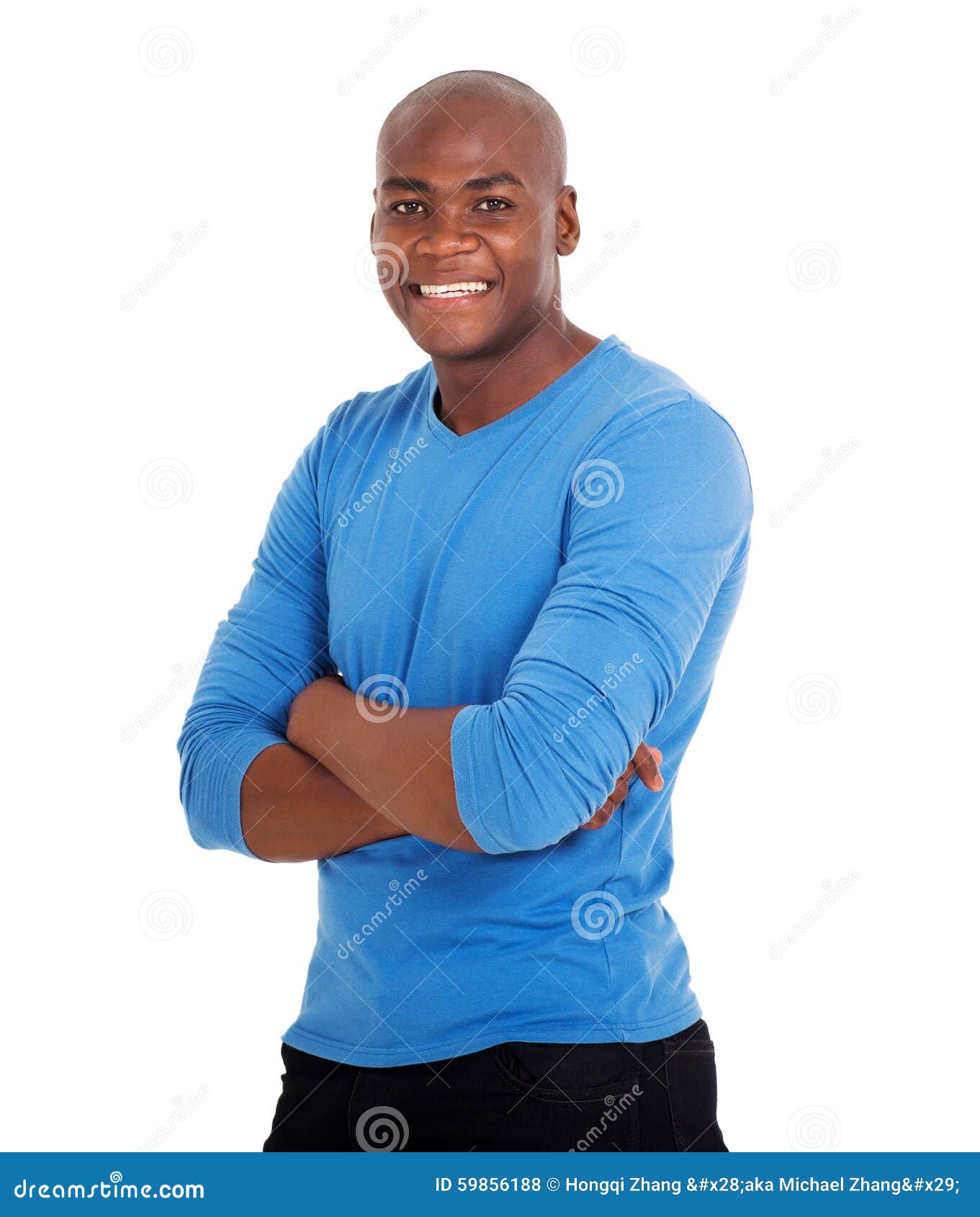 Man arms crossed stock photo. Image of black, ethnic - 59856188