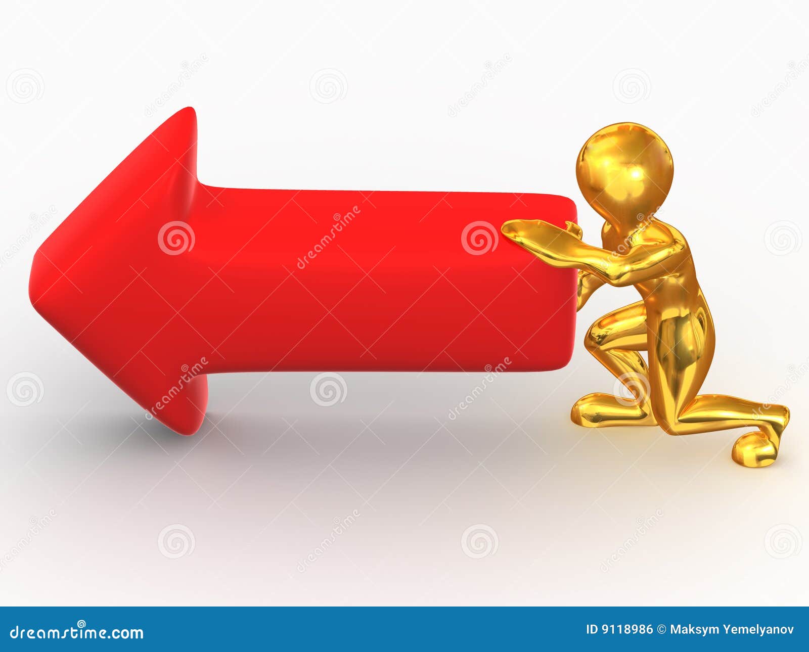 Man with arrow stock illustration. Illustration of characters - 9118986