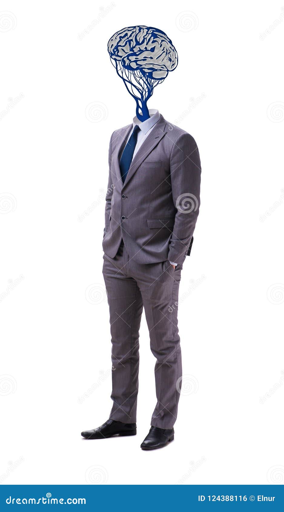 The Man in Artificial Intelligence Concept Stock Photo - Image of ...