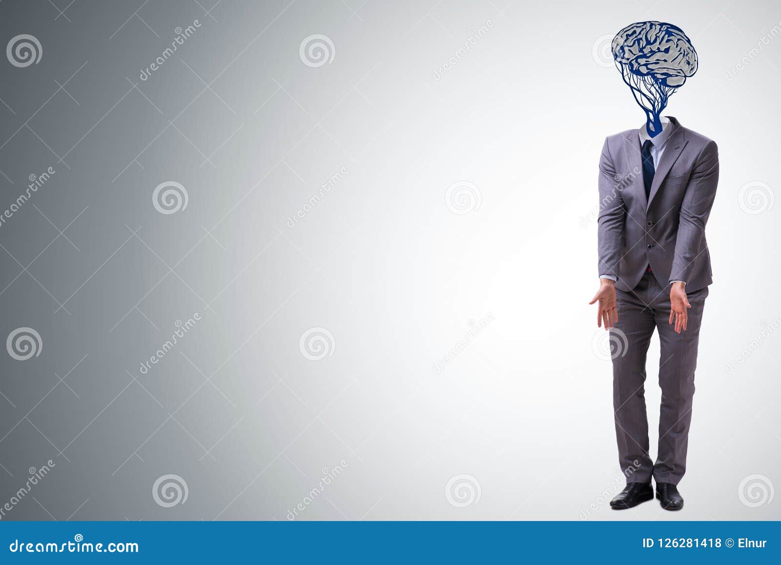 The Man in Artificial Intelligence Concept Stock Photo - Image of ...