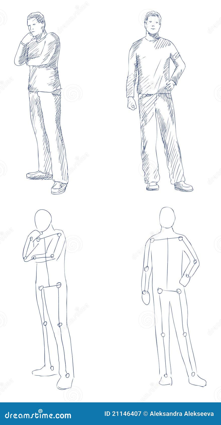 Man artistic sketch stock vector. Illustration of human - 21146407