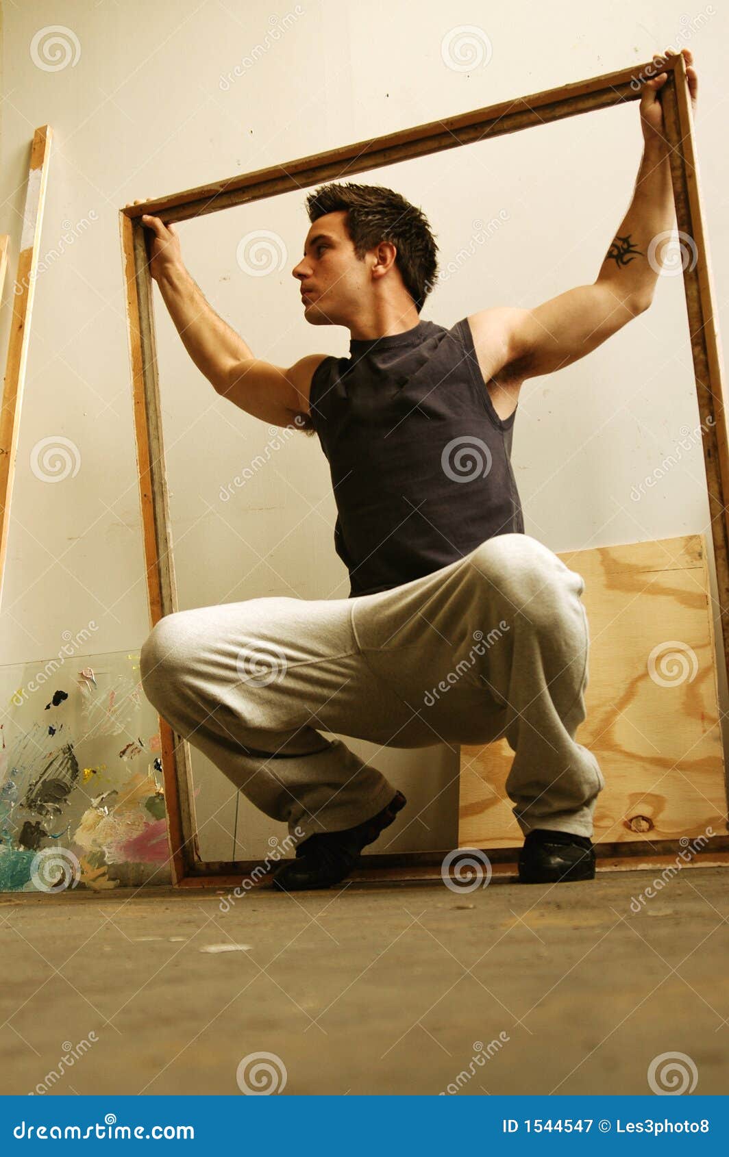 Man and the arts stock image. Image of arts, figure, culture - 1544547