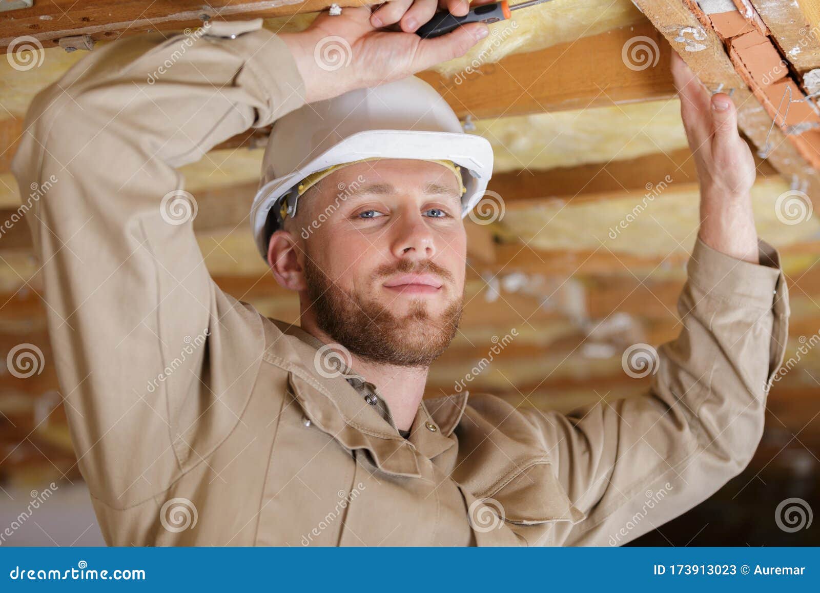 Man As Builder Carrying Wood and Working Stock Image - Image of ...