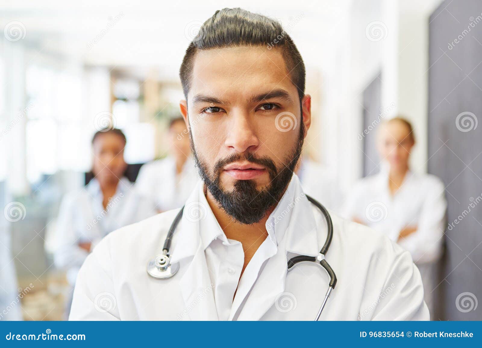 Man As Chief Physician with Authority Stock Photo - Image of doctor ...