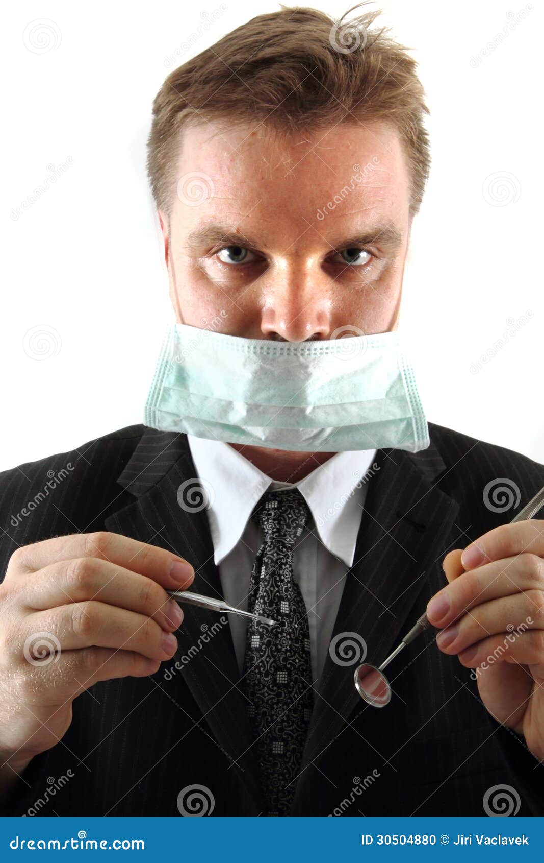 Man as dentist stock photo. Image of people, patient - 30504880