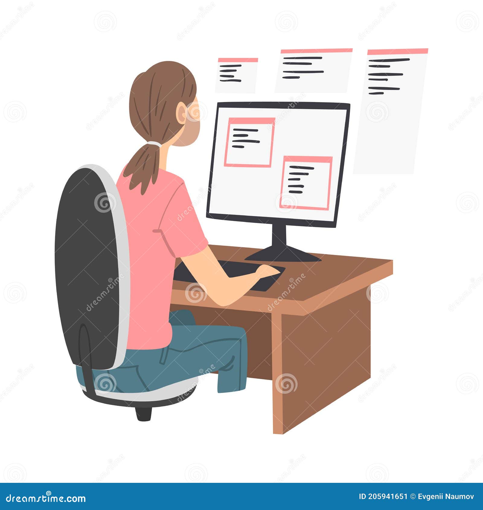 Man As Software Developer Or Programmer Engaged In Coding In Server Side Framework On Computer