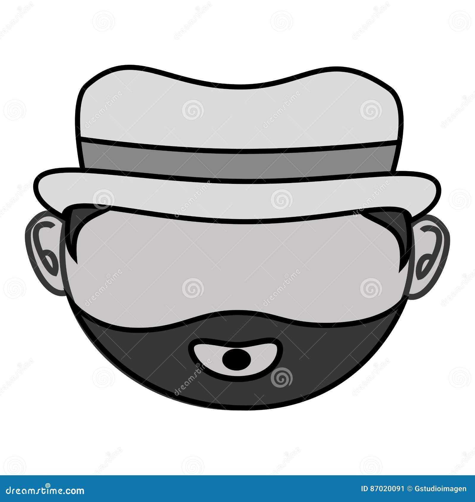 Man asian face icon stock vector. Illustration of cartoon - 87020091