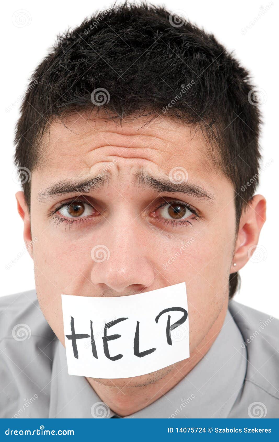 A man asking for help stock photo. Image of face, secret - 14075724