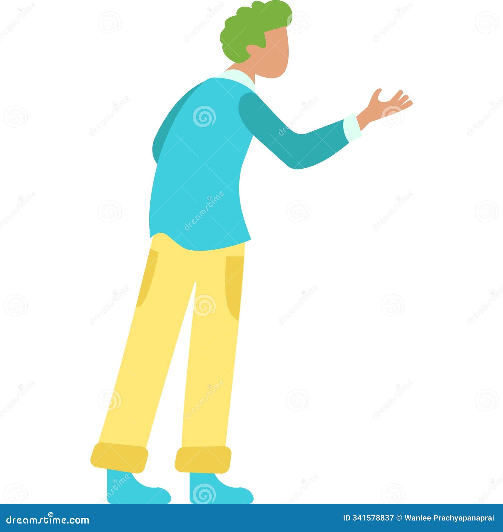 Man Asking Something Vector Question Gesture Icon Stock Illustration ...