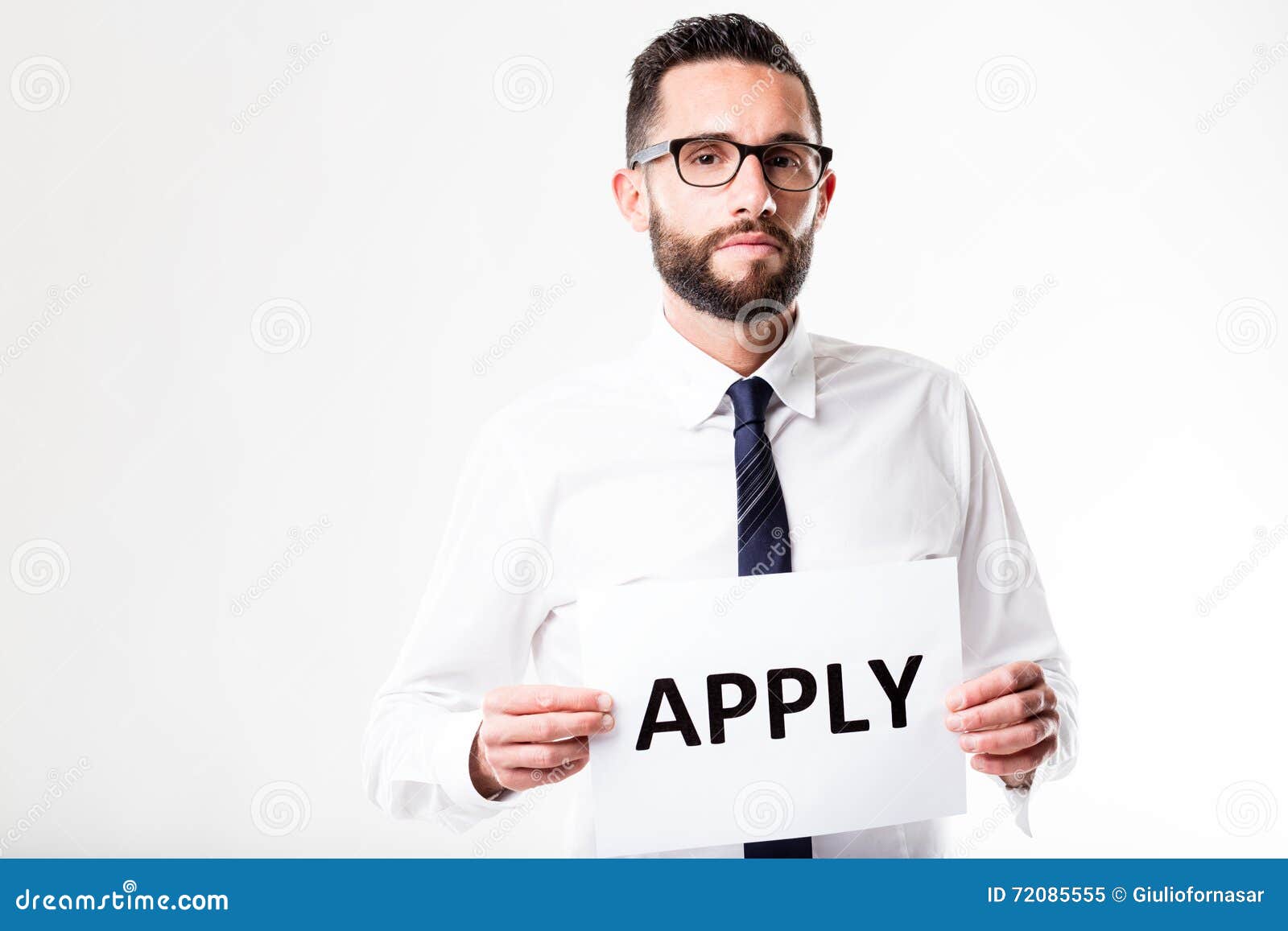 Man Asking You To Apply for Something Stock Image - Image of leadership ...