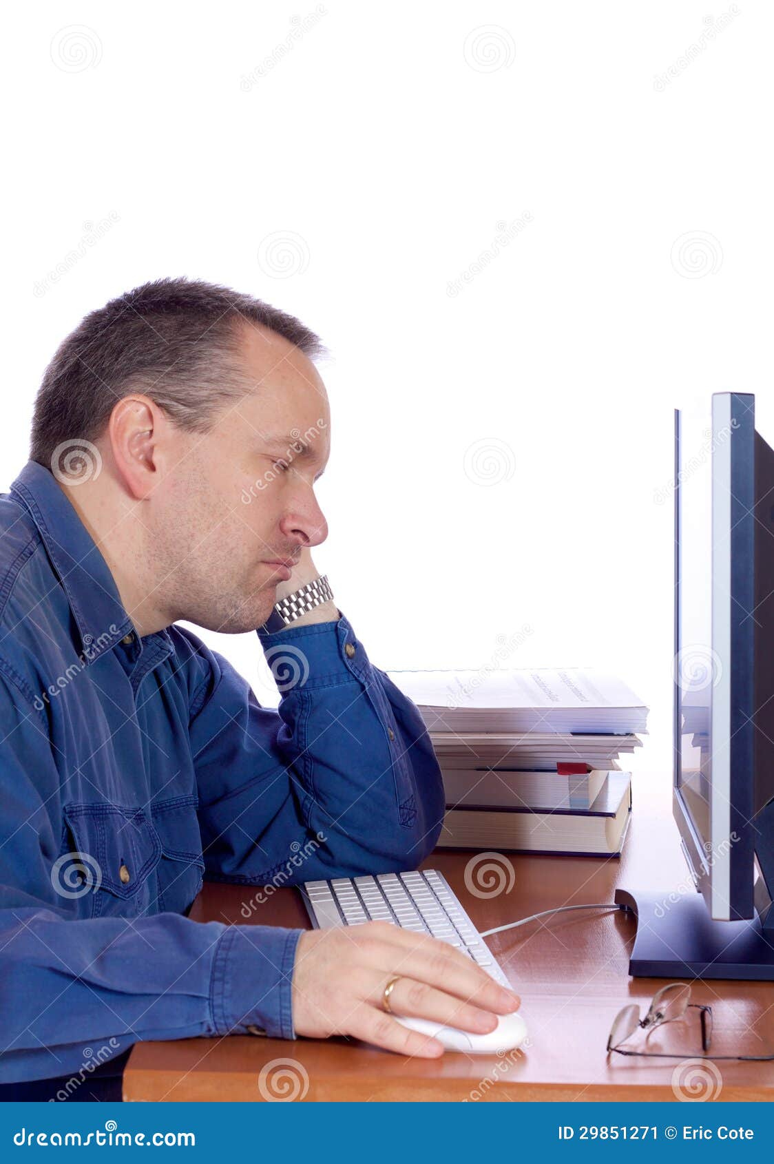 Tired computer guy stock image. Image of alone, sleeping - 29851271
