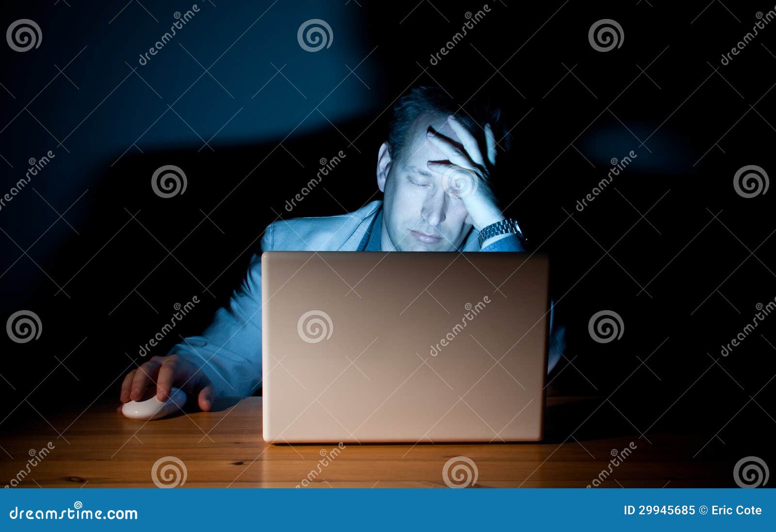 Tired computer guy stock image. Image of exhausted, expressions - 29945685
