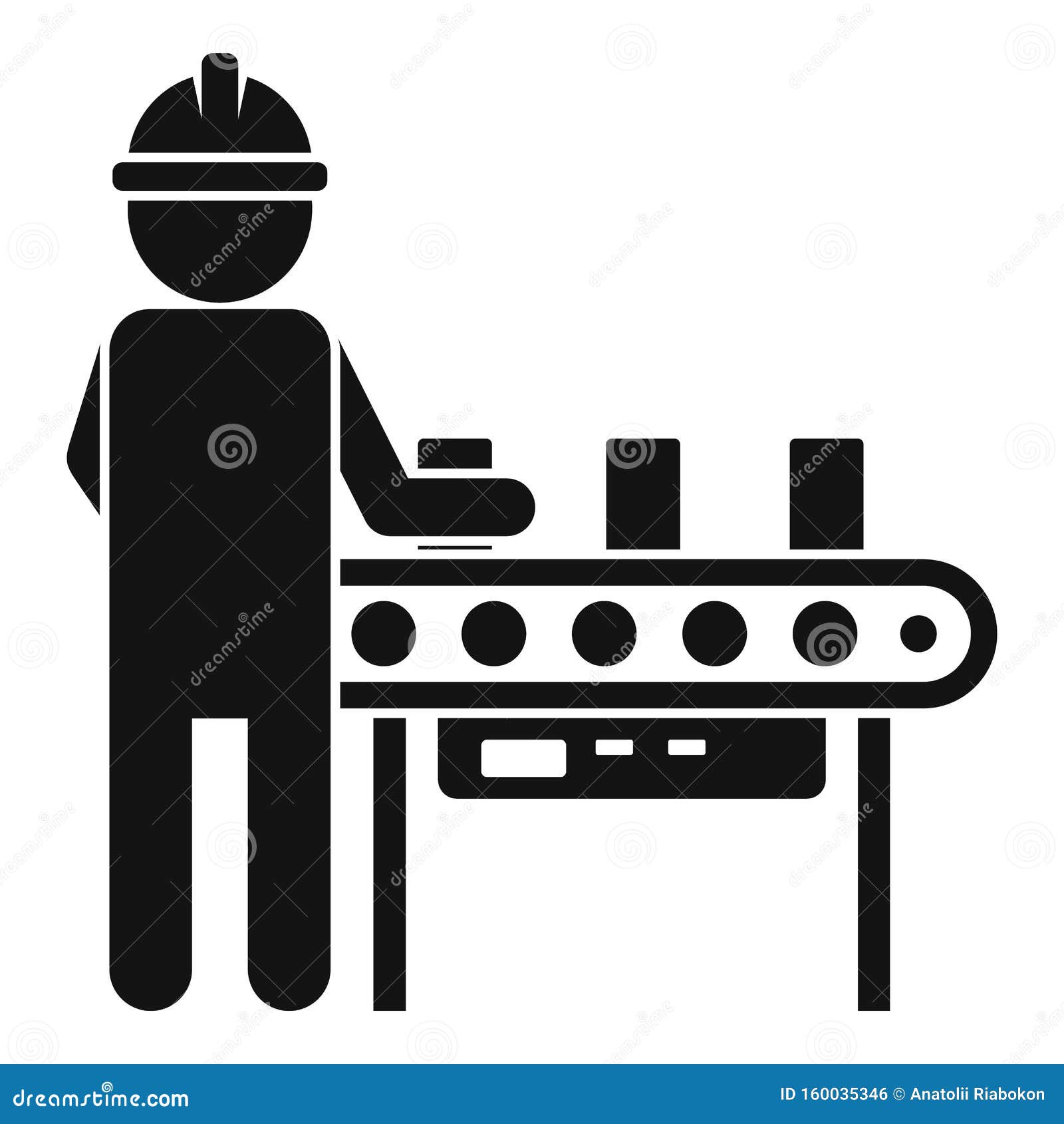 Man Assembly Line Icon, Simple Style Stock Vector - Illustration of ... Man Assembly Line Icon, Simple Style Stock Vector - Illustration of ...
