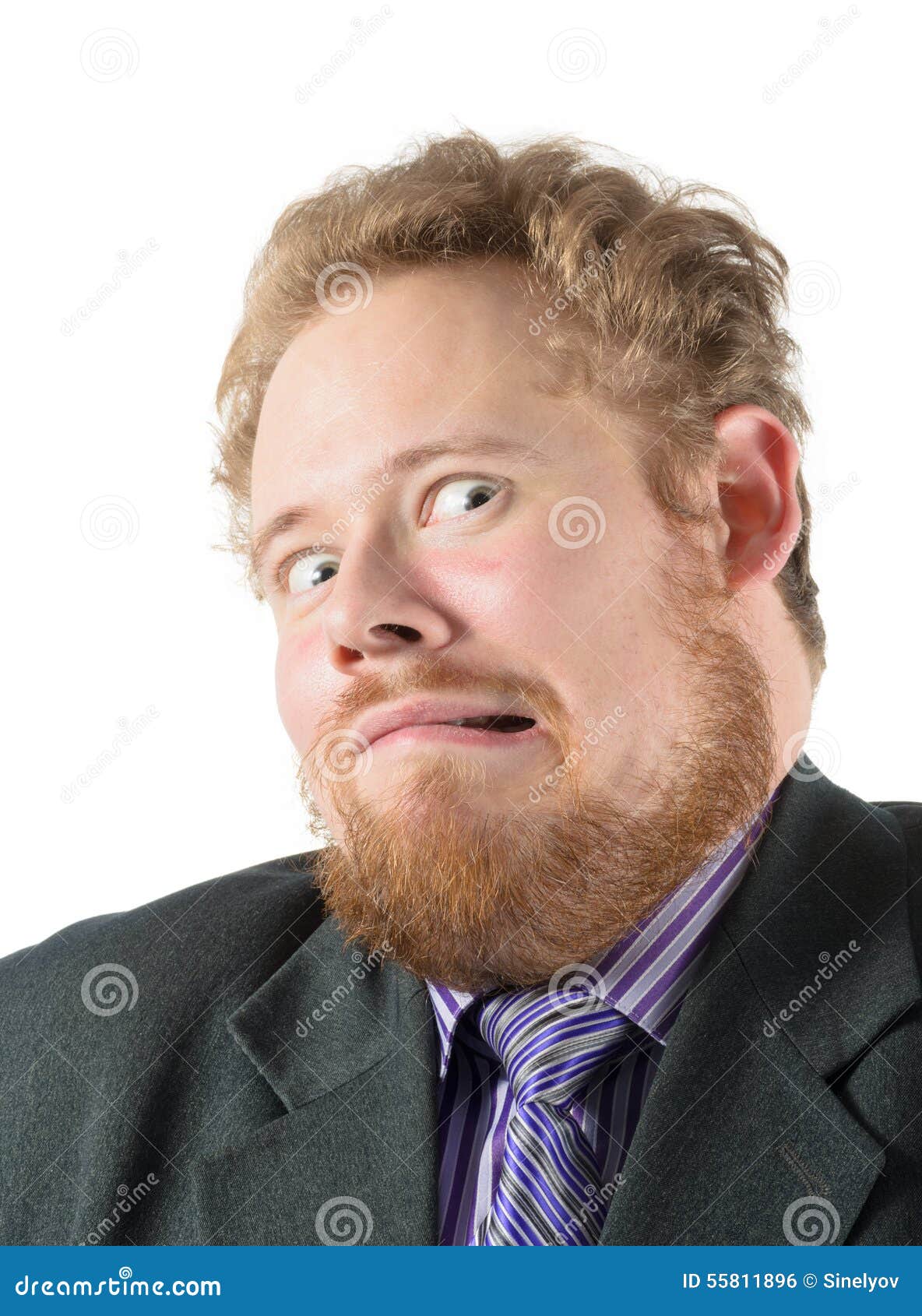 Man in Astonishment and Fear Stock Photo - Image of caucasian ...