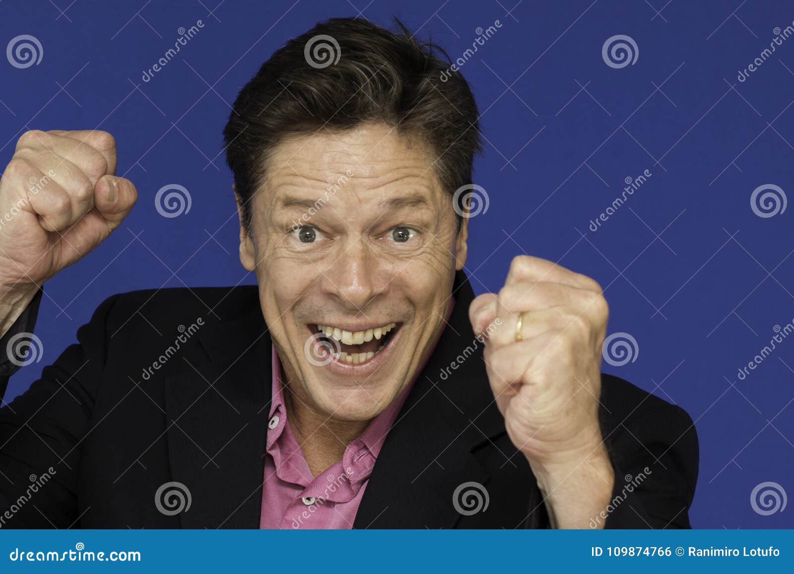 Man with Attitude of Live To Overcome Obstacles Stock Photo - Image of ...
