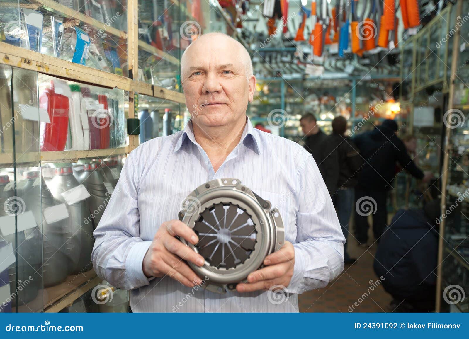 Man in auto parts store stock photo. Image of consumerism - 24391092