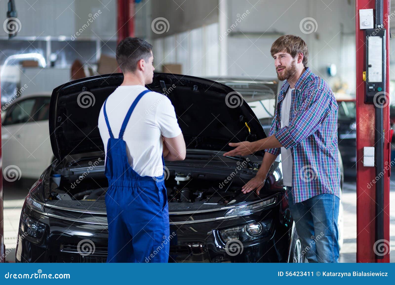 Man at Automobile Repair Shop Stock Image - Image of mechanical ...