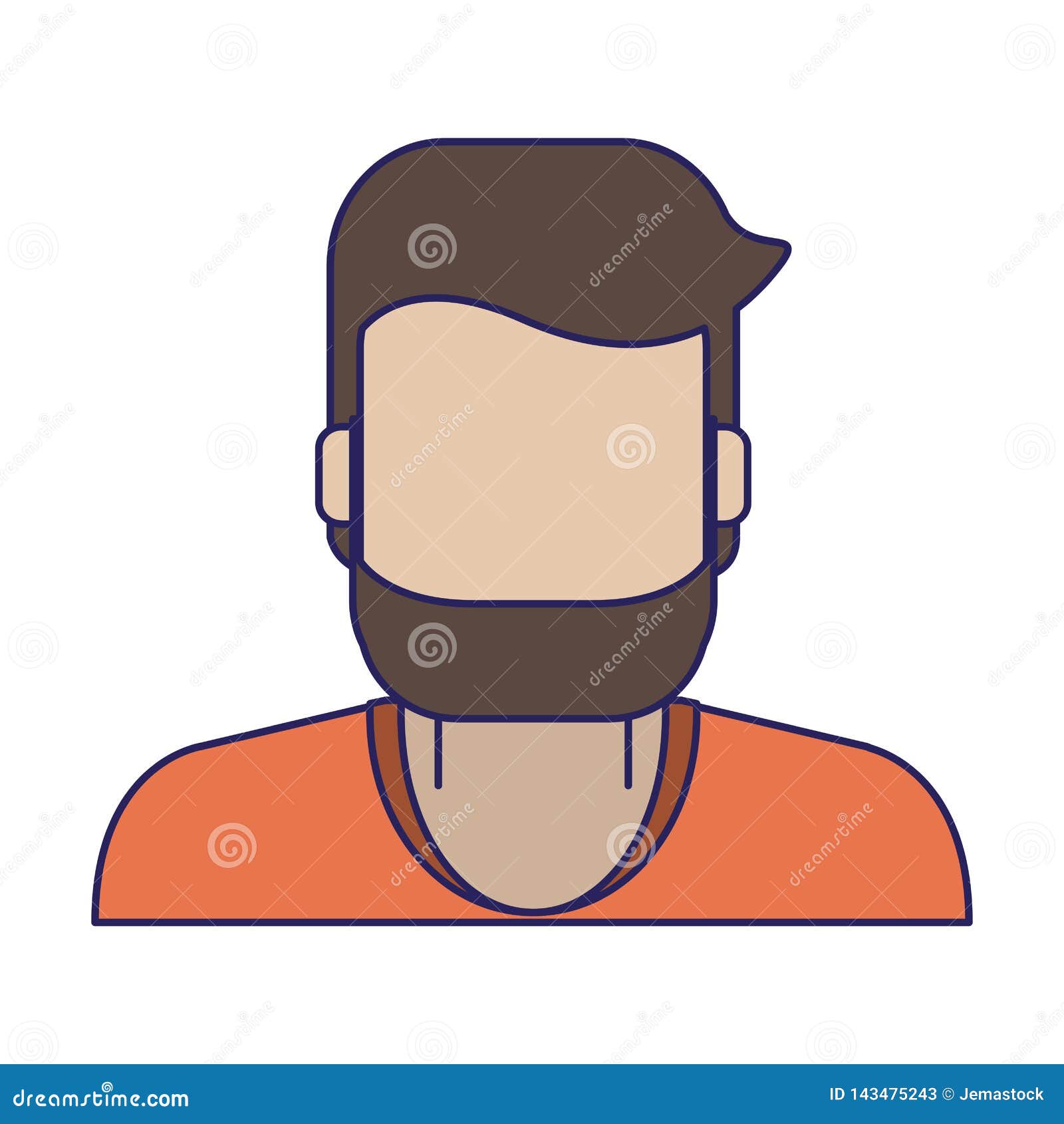 Man avatar profile stock vector. Illustration of human - 143475243
