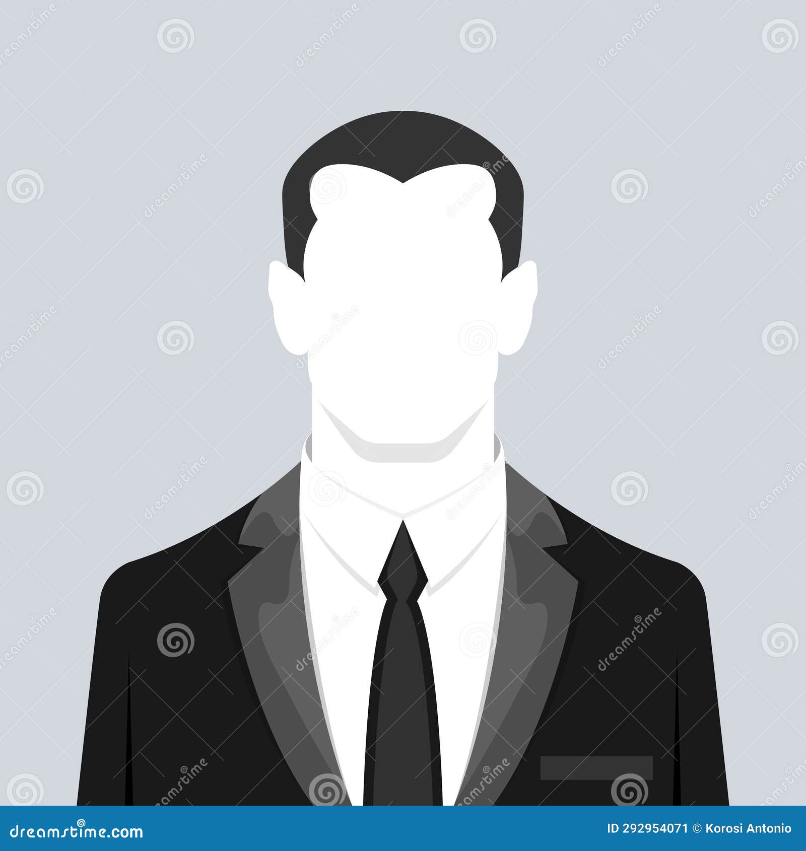 Man Avatar Profile Picture in Suit . Vector Illustration Eps10 Stock ...