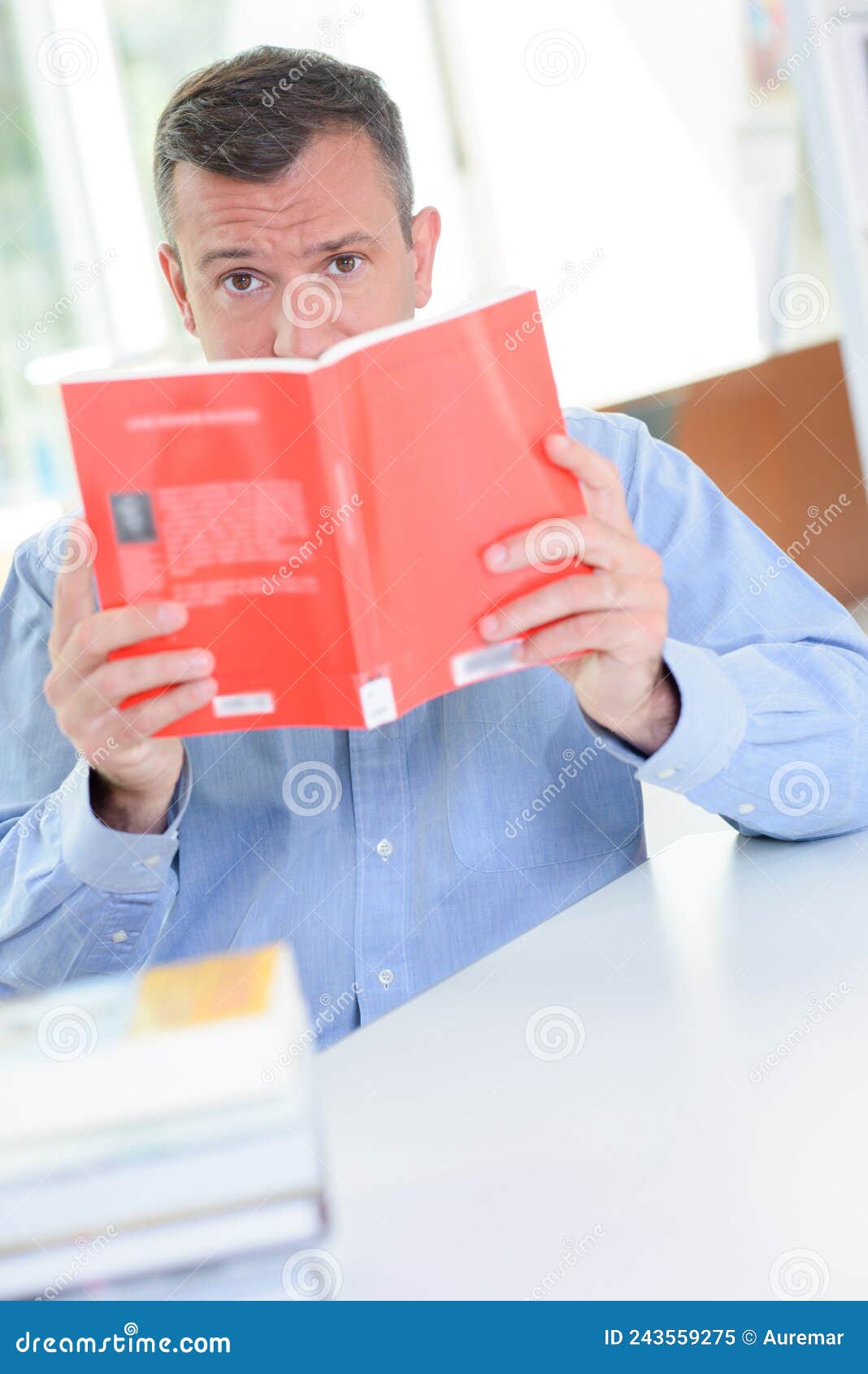 Man avid reader stock image. Image of home, reading - 243559275