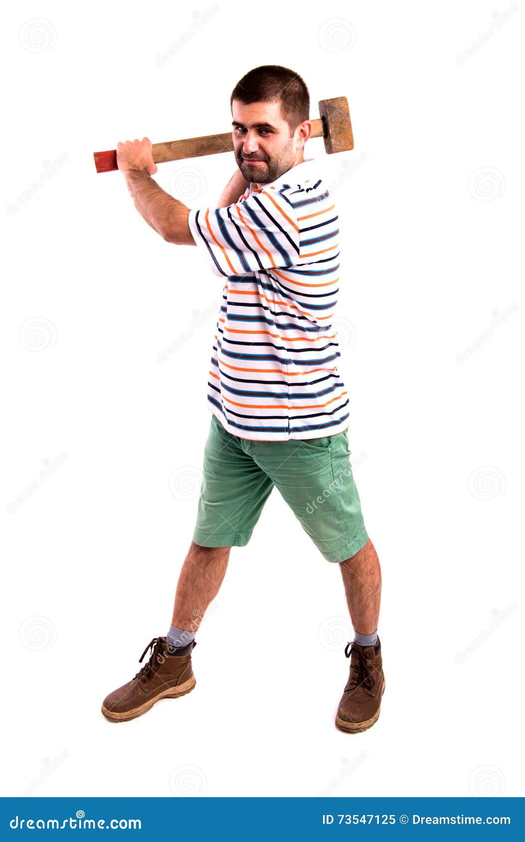 Man with an ax stock image. Image of hand, human, lifestyles - 73547125