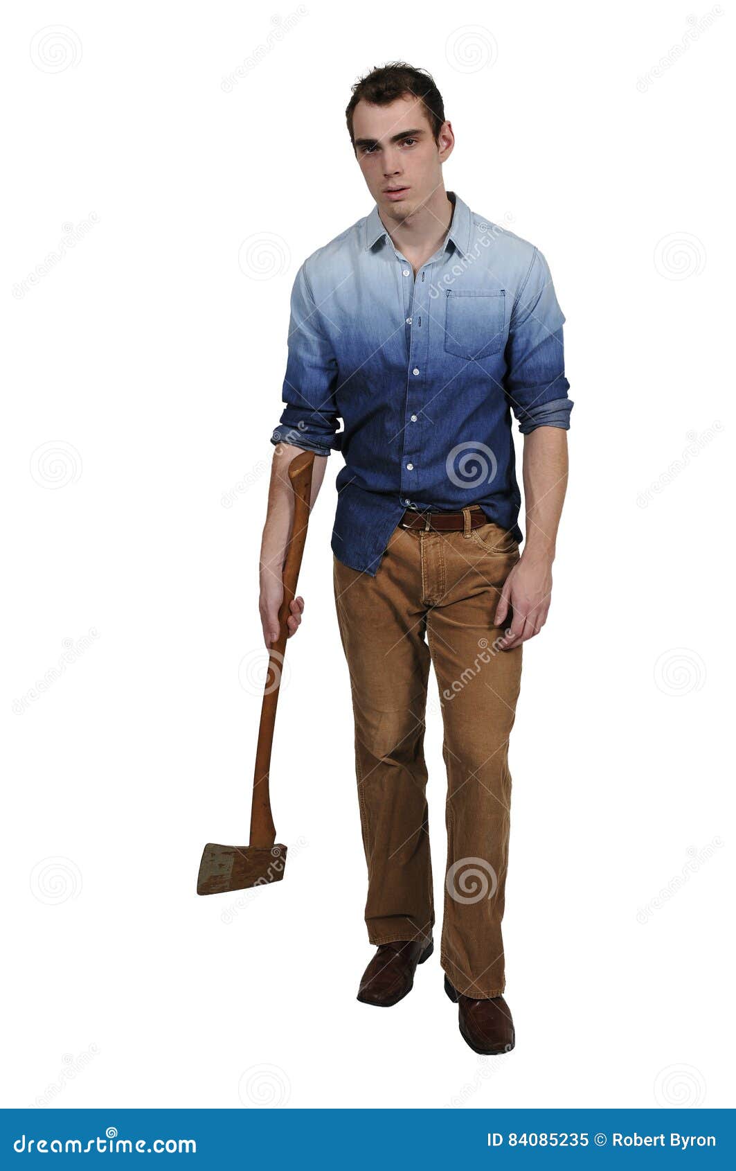 Man with Axe stock image. Image of aggressive, murder - 84085235