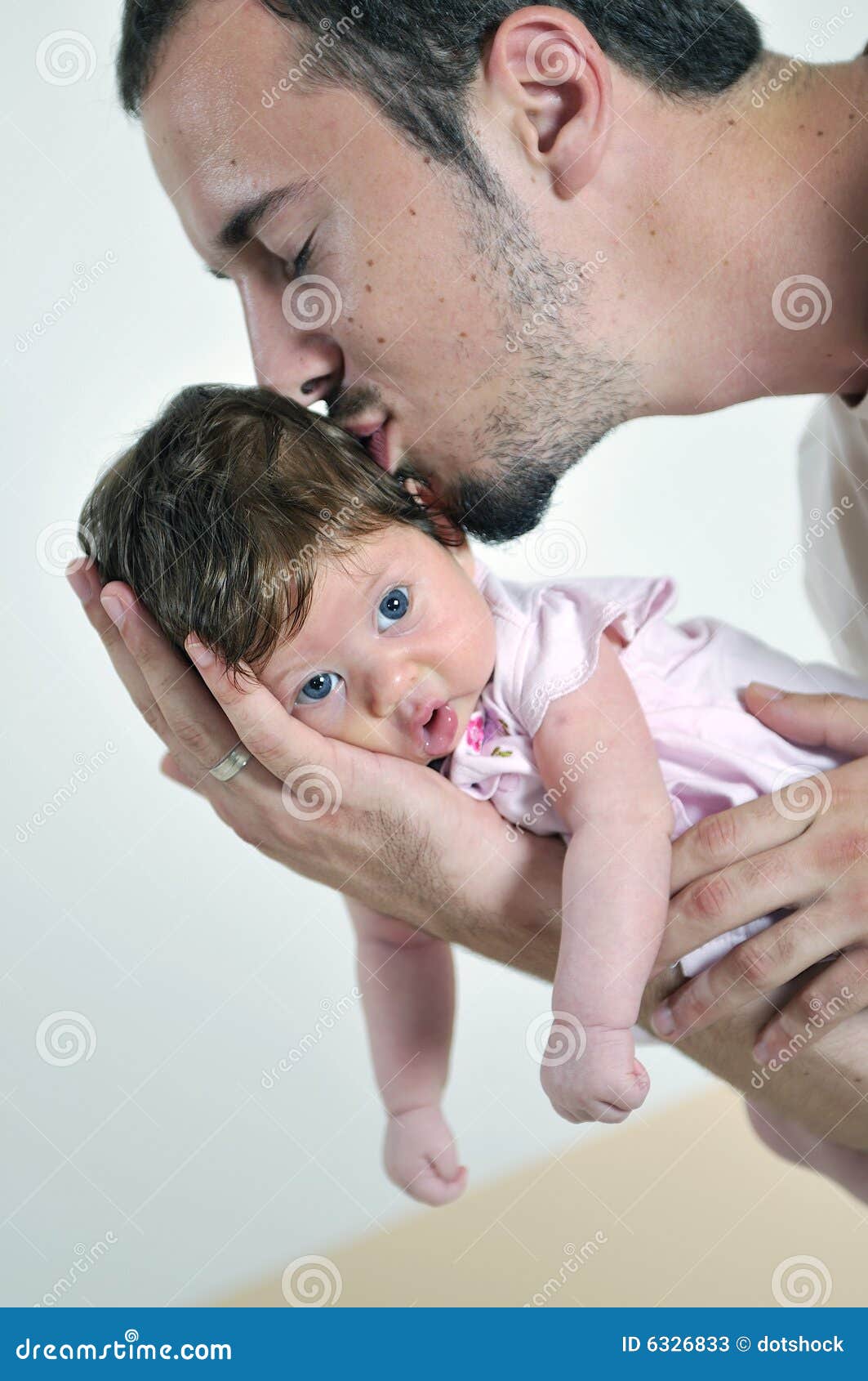 Man and Baby Closeup Portrait Stock Image - Image of arms, hold: 6326833