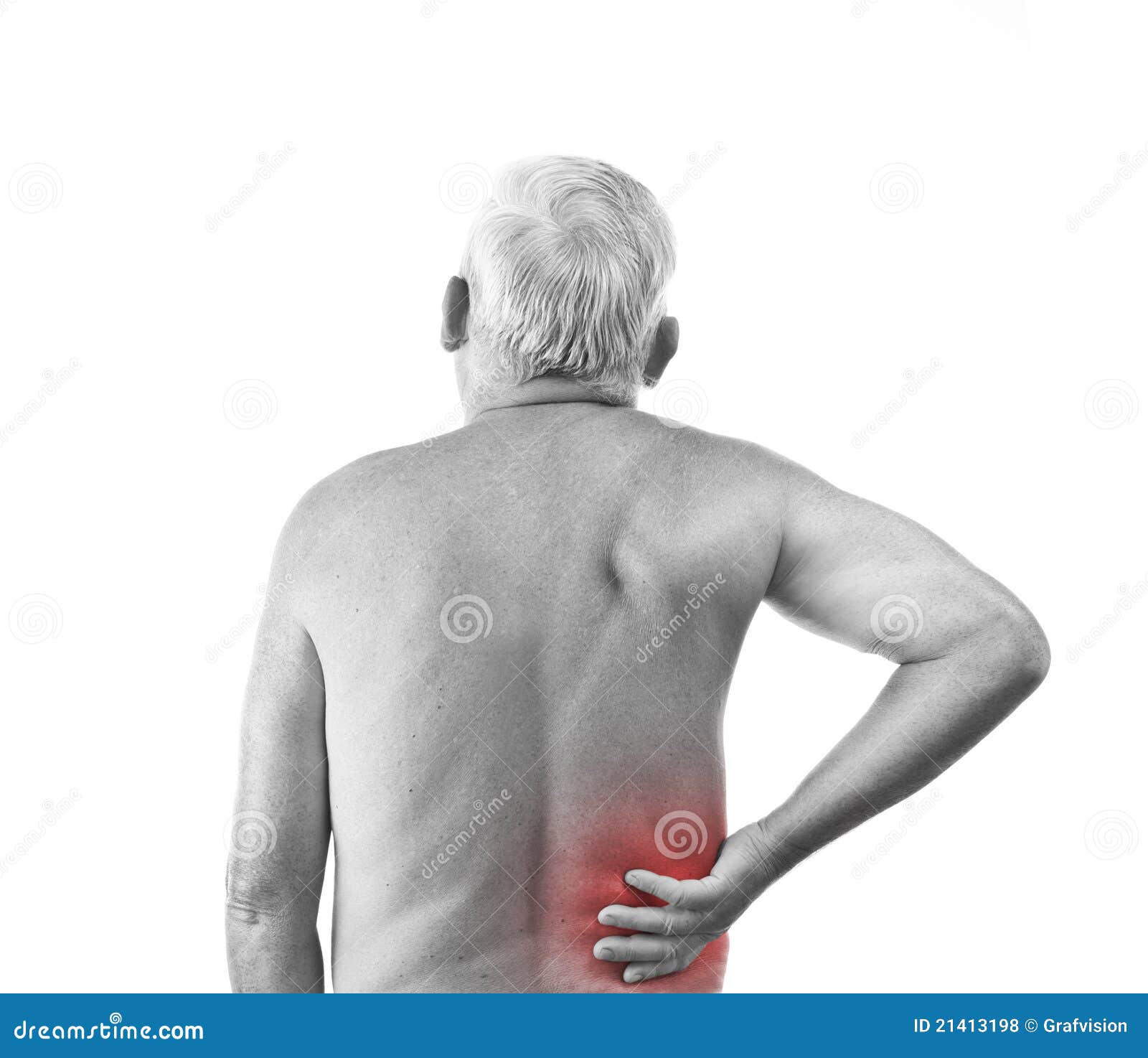 Man with back pain stock photo. Image of backache, face - 21413198