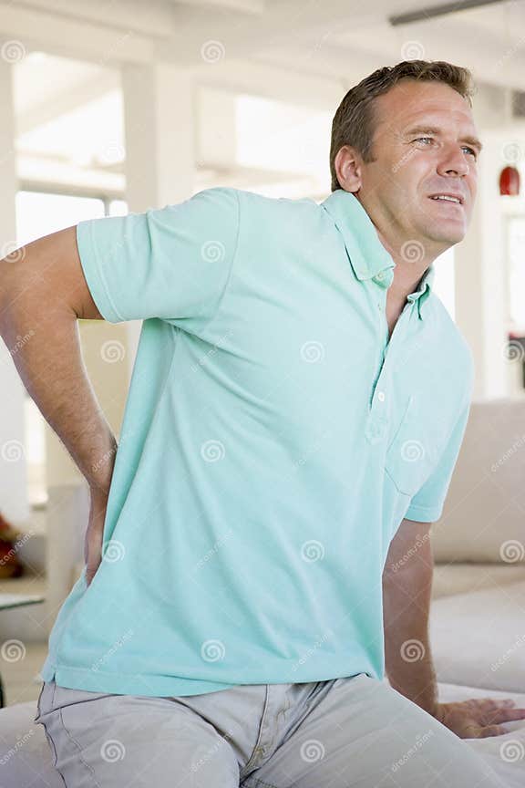 Man with Back Pain stock photo. Image of sickness, illness - 7772262