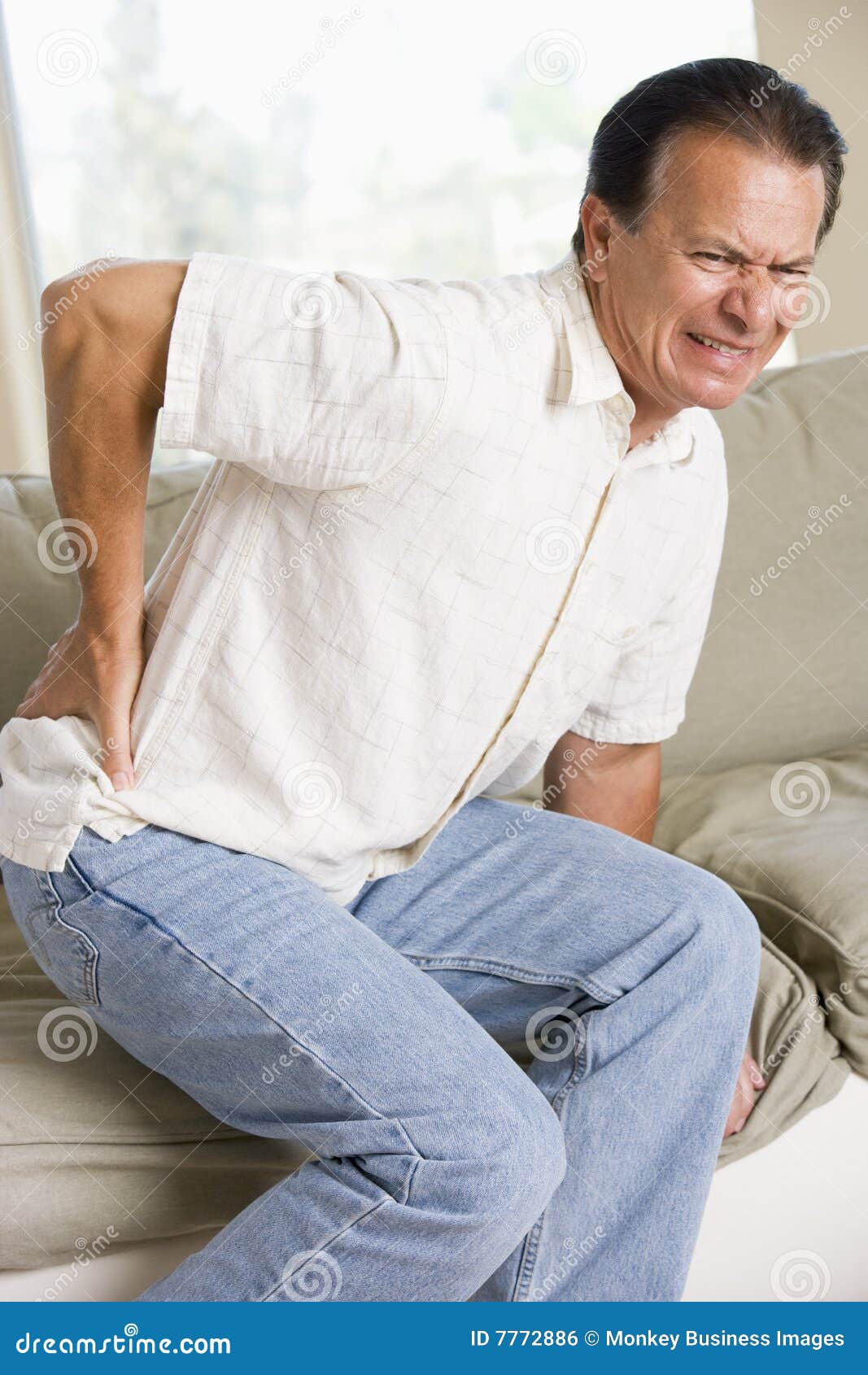 Man with Back Pain stock photo. Image of health, pain - 7772886
